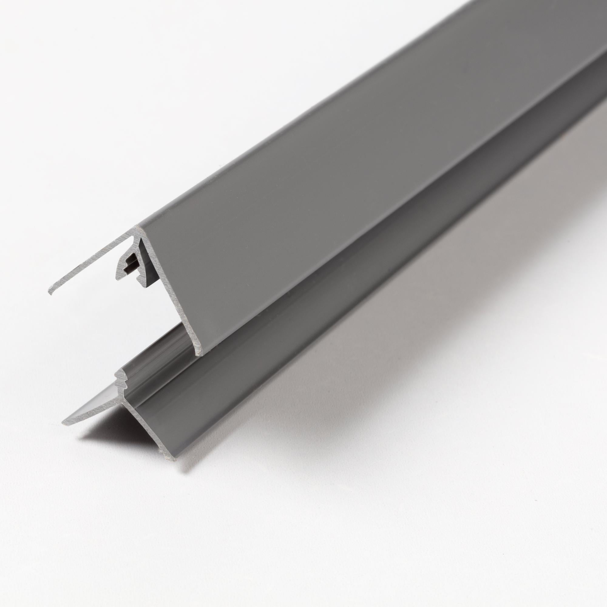 Profilo in pvc Universal Clip L 260 cm dark grey | Leroy Merlin