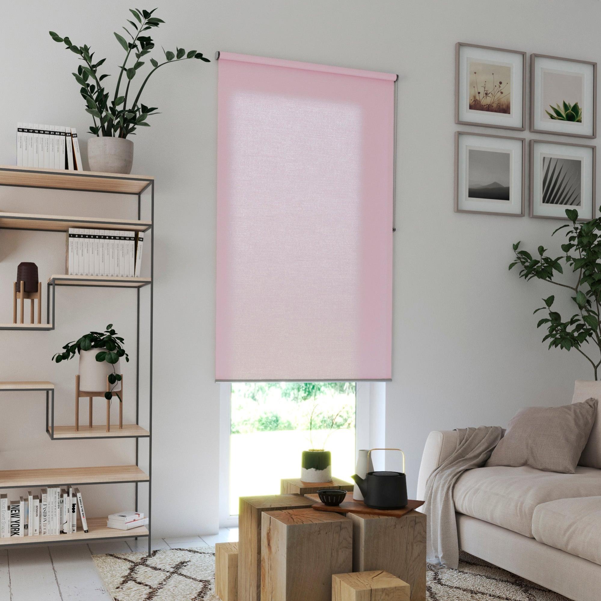 Tenda a rullo screen filtrante INSPIRE Madrid rosa 200 x 250 cm | Leroy ...