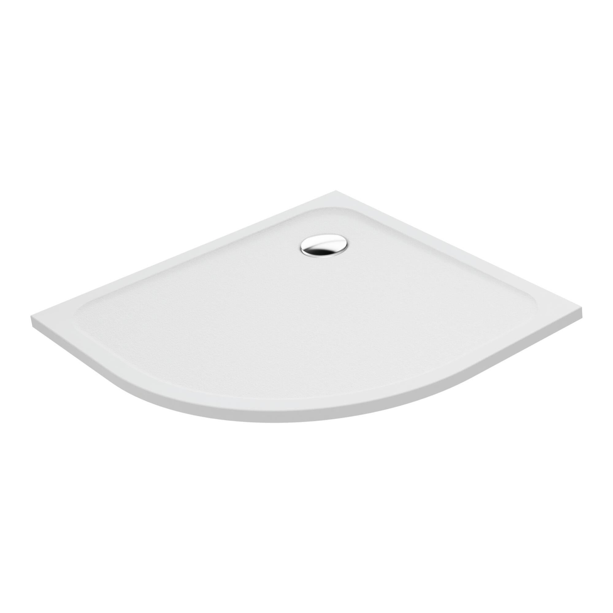 Piatto doccia ultrasottile SENSEA resina Easy 90 x 90 cm bianco | Leroy ...