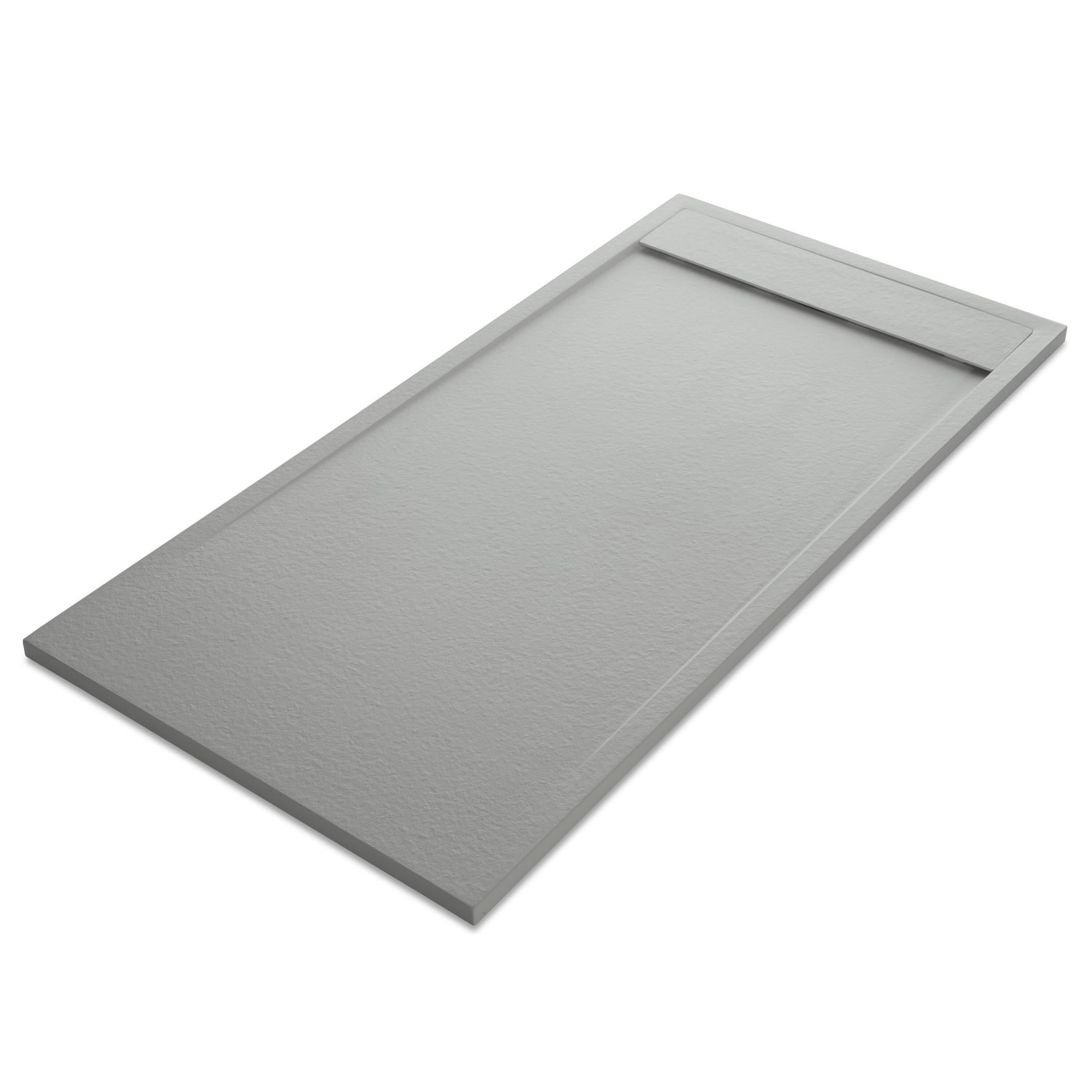 Piatto doccia ultrasottile SENSEAin gomma EPDM Neo 70 x 140 cm grigio ...