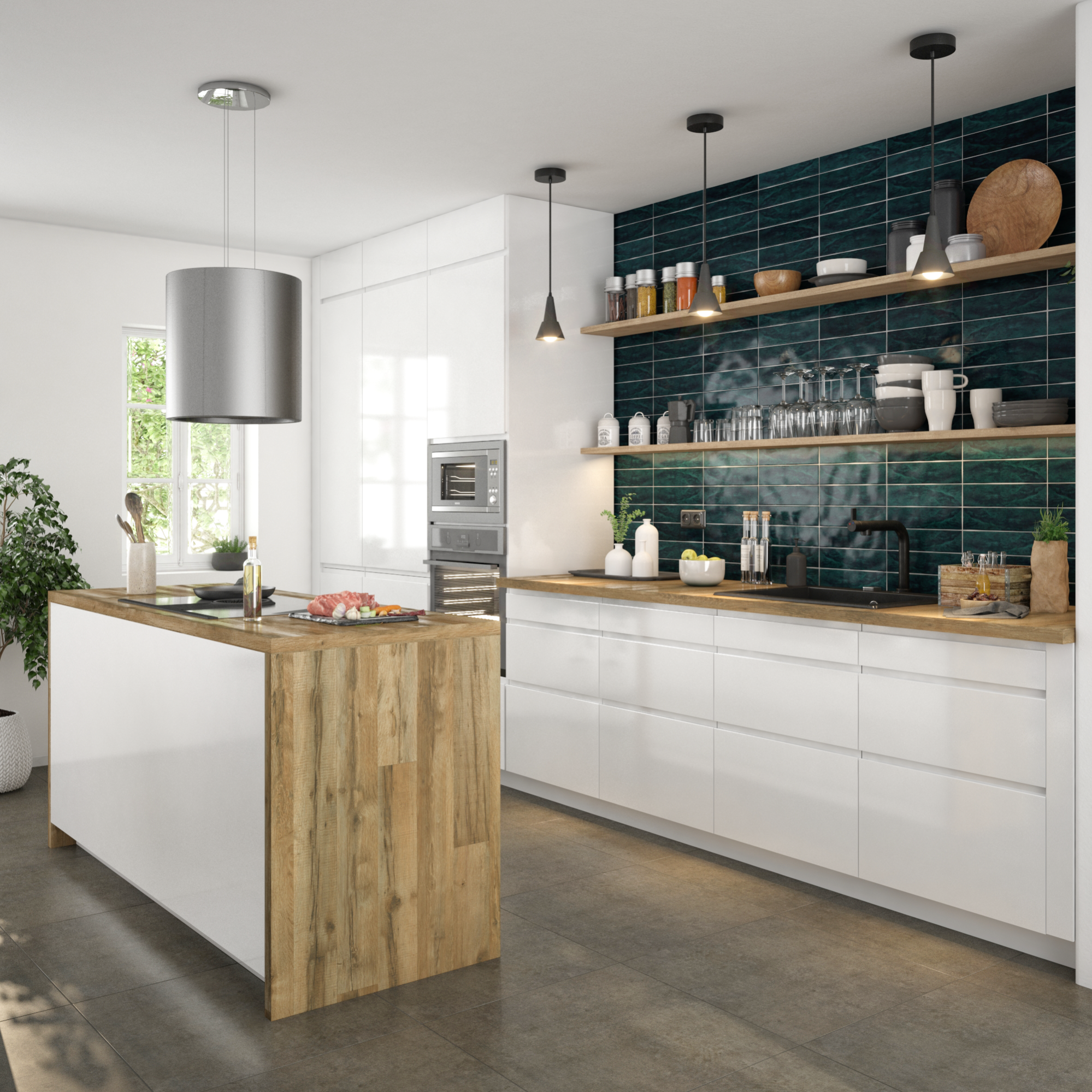 Miscelatore da cucina Eva dipinto DELINIA | Leroy Merlin