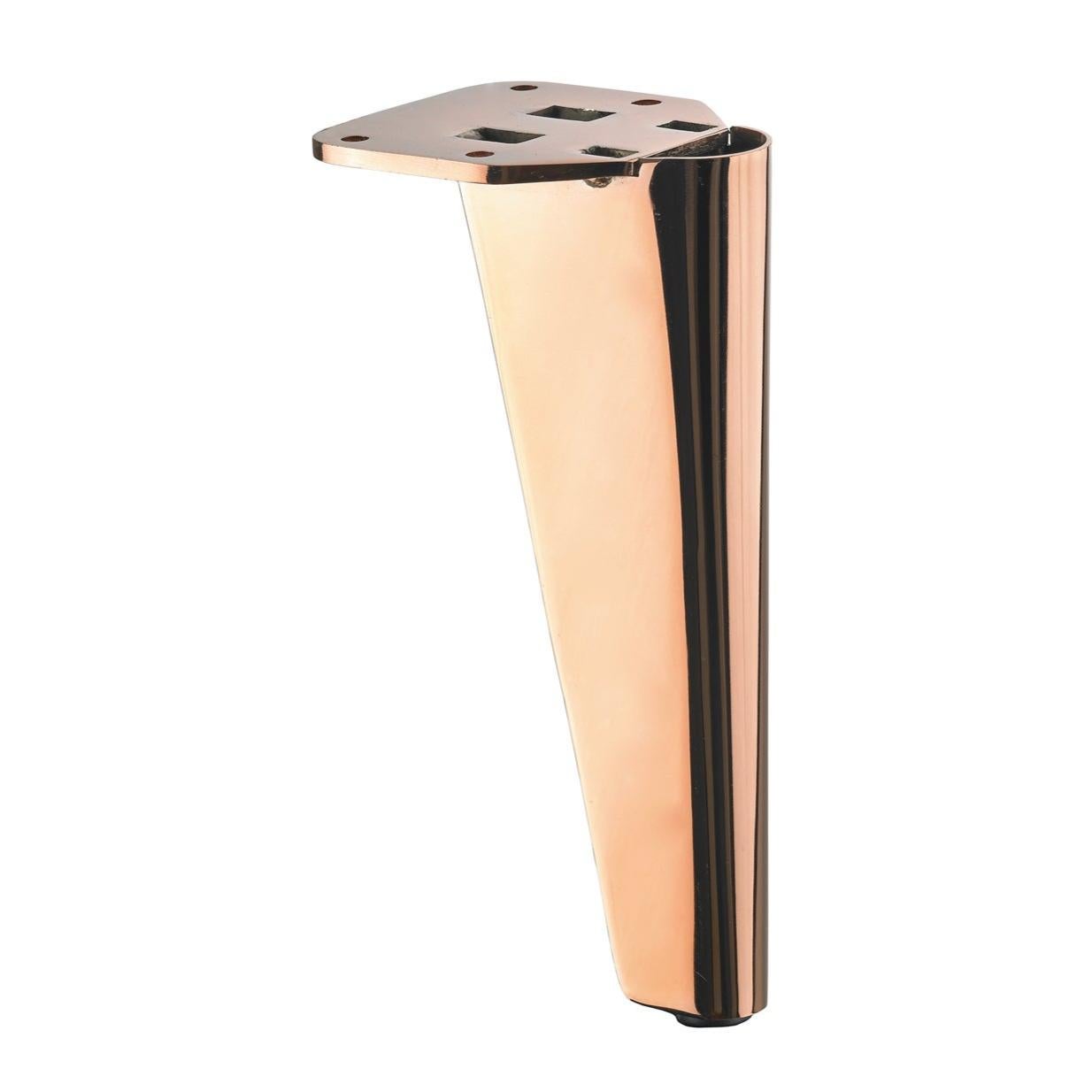 Piede per mobili HETTICH in acciaio rame ramato H 18 cm | Leroy Merlin