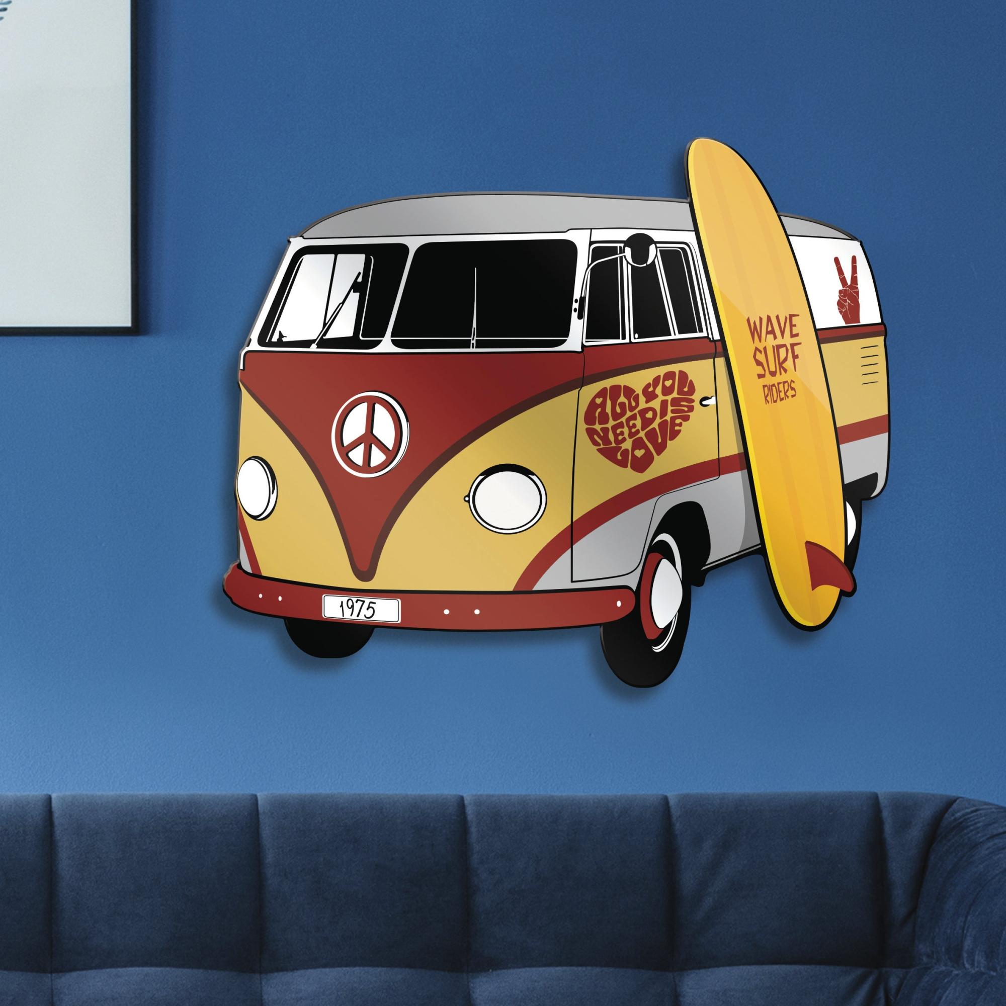 Sticker Van 45x65 cm giallo e rosso | Leroy Merlin