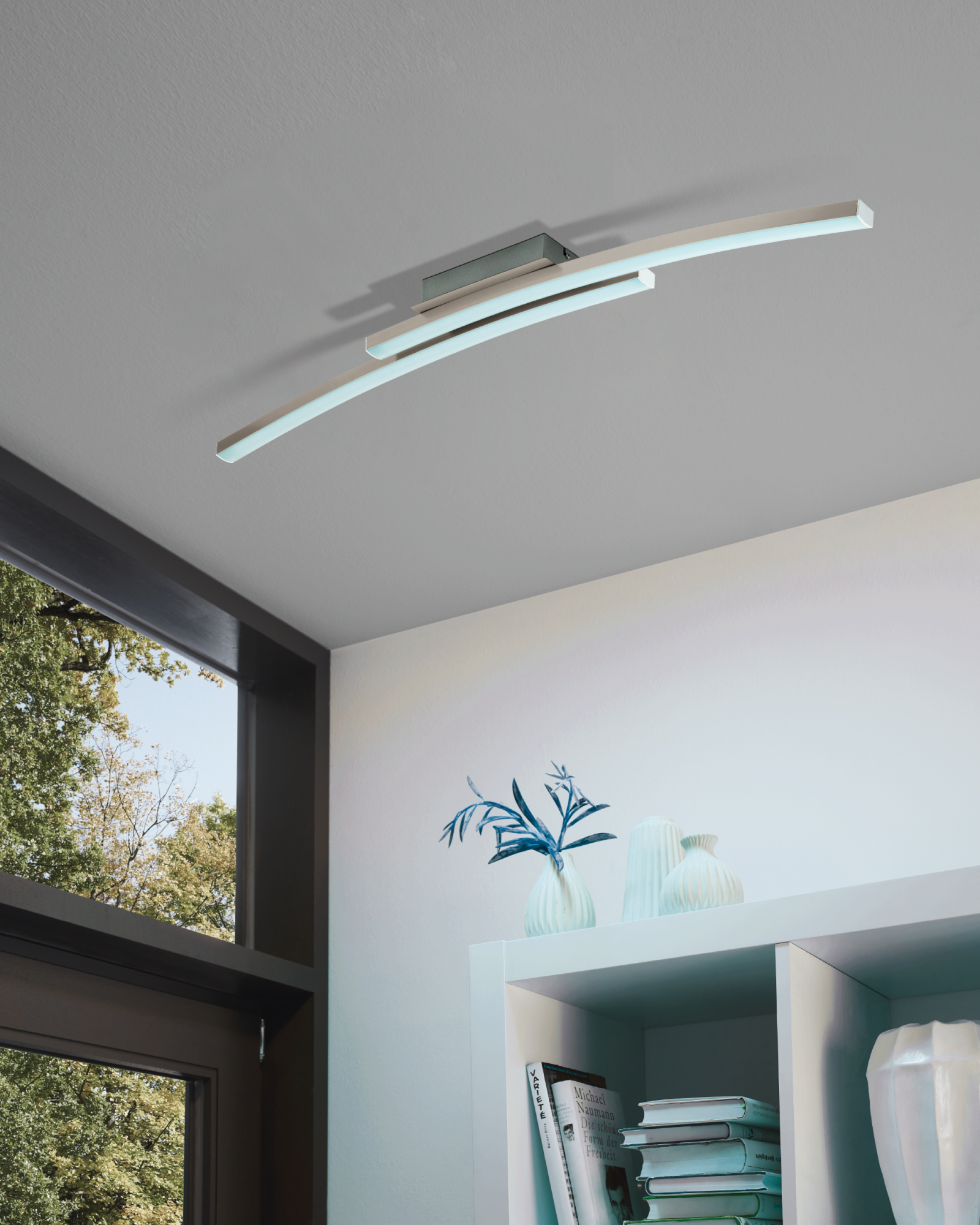 Plafoniera design Fraioli LED dimmerabile , in alluminio, bianco105x30 ...