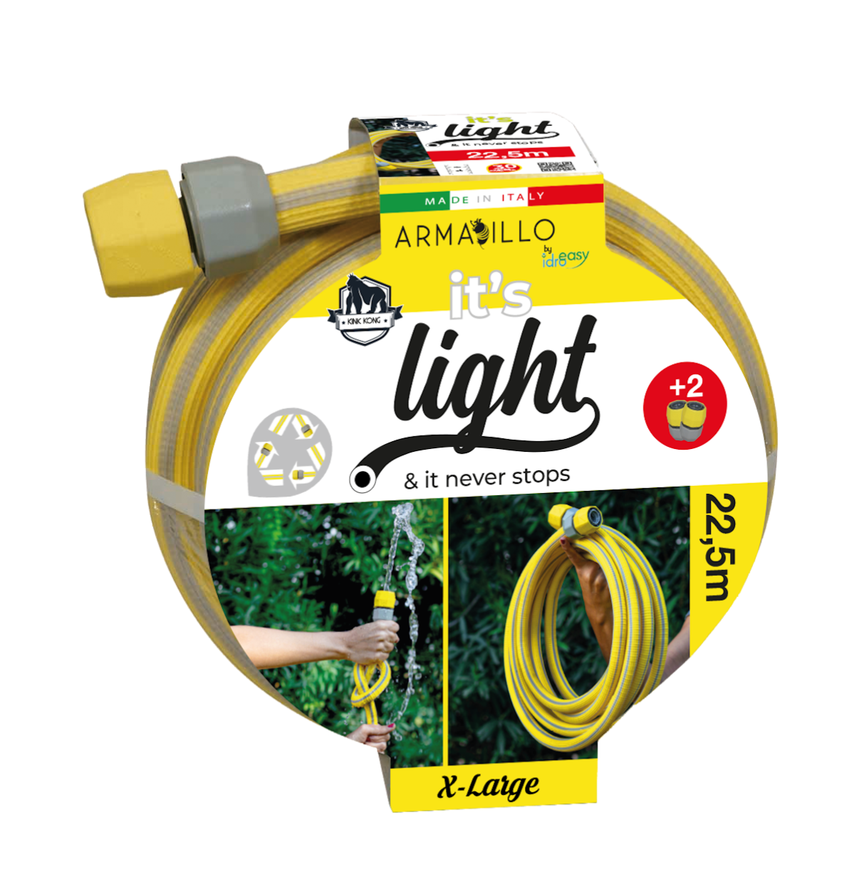 Tubo di irrigazione antisvergolamento e antitorsione L 22.5 m x Ø 21 mm ...