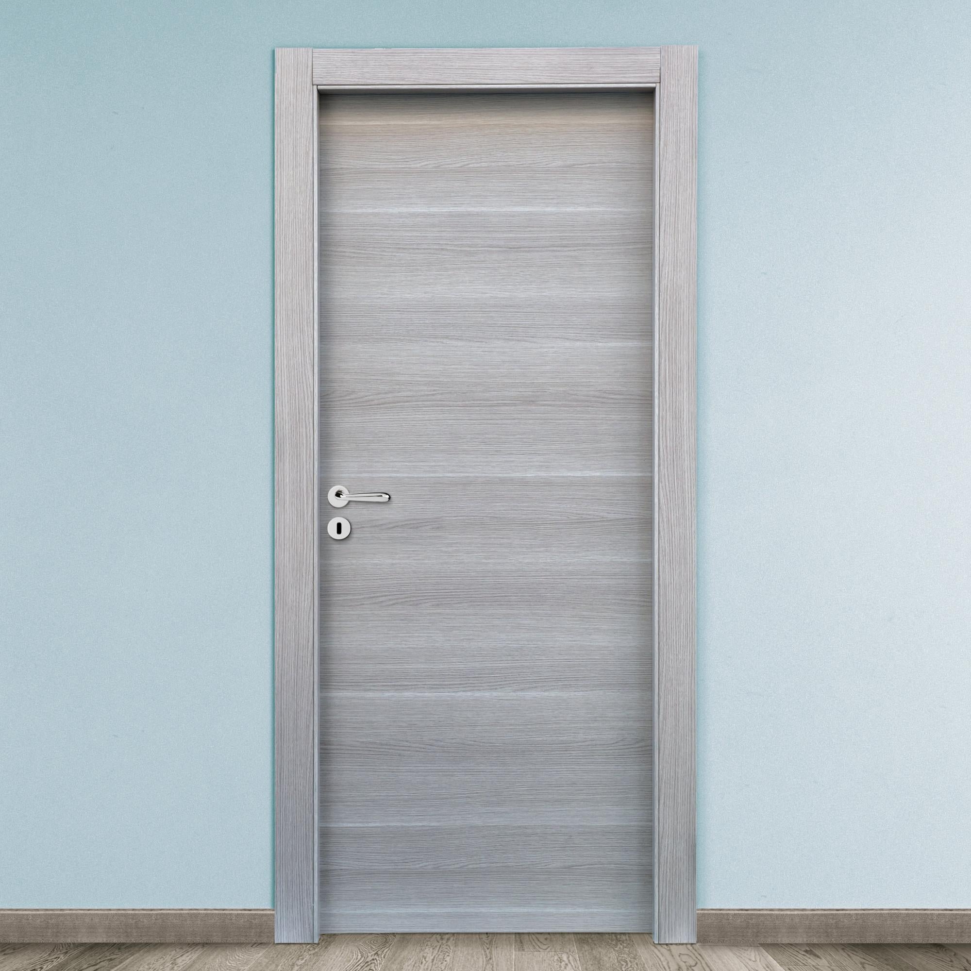 Porta battente Corn rovere grigio L 60 x H 210 cm reversibile | Leroy ...