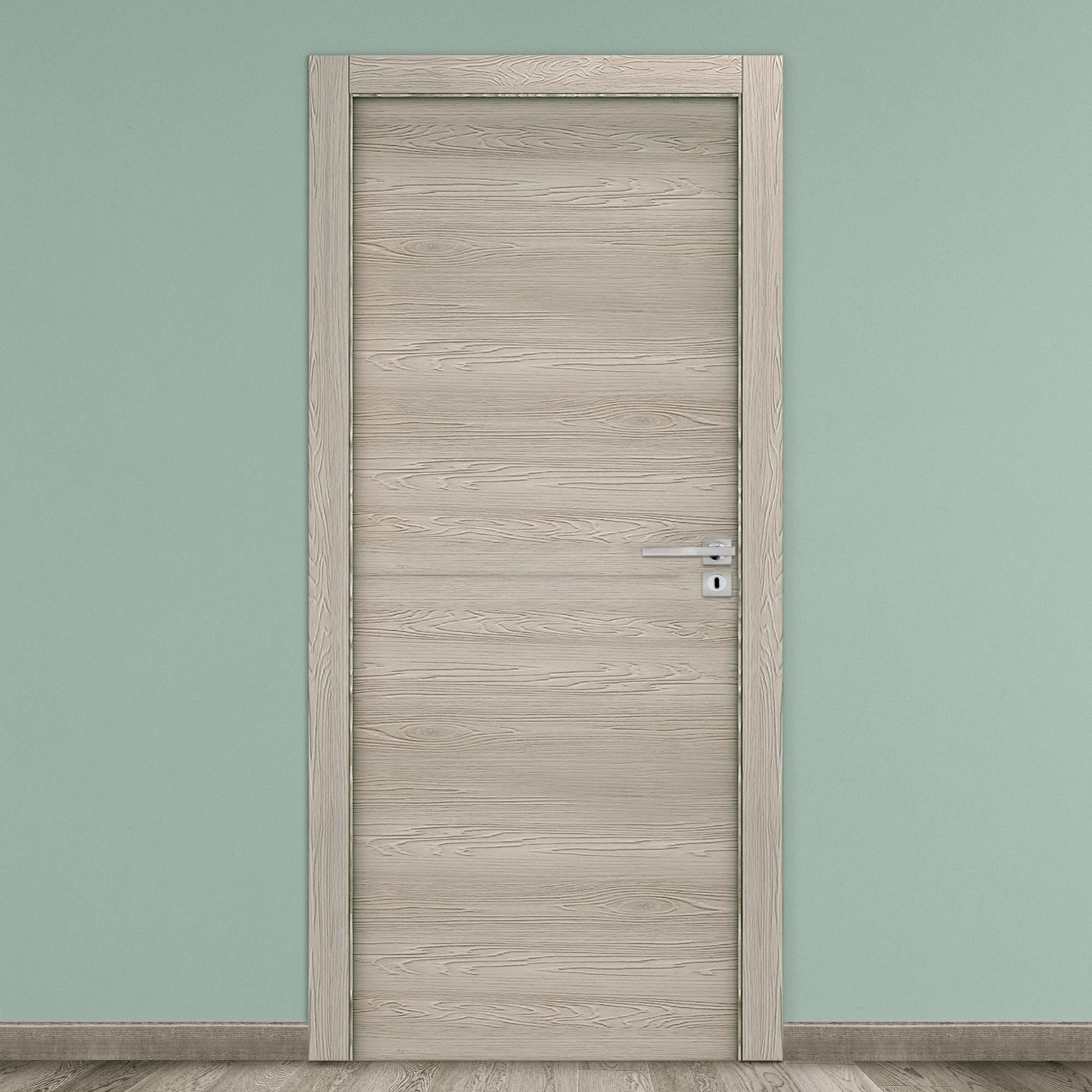 Porta battente Swin rovere corda L 80 x H 210 cm reversibile | Leroy Merlin