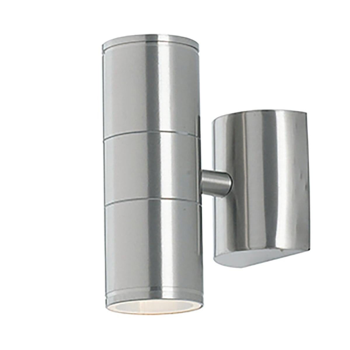 Applique per giardino Jump in acciaio, silver, GU10 2xMAX35W INTEC ...