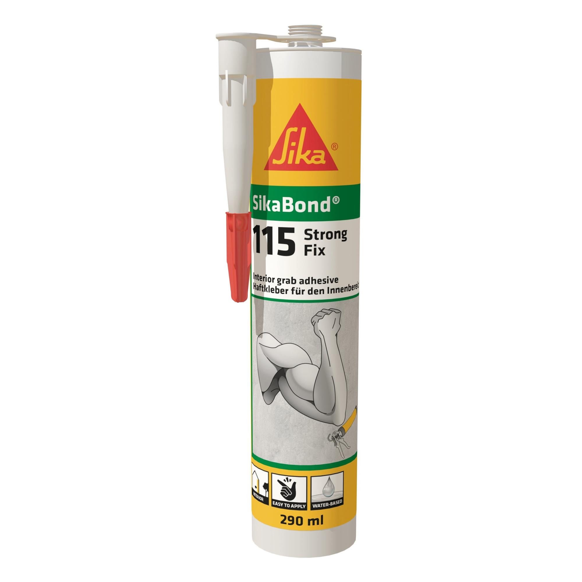 Silicone sigillante SIKA Sikabond-115 Strong Fix trasparente 290 ml ...
