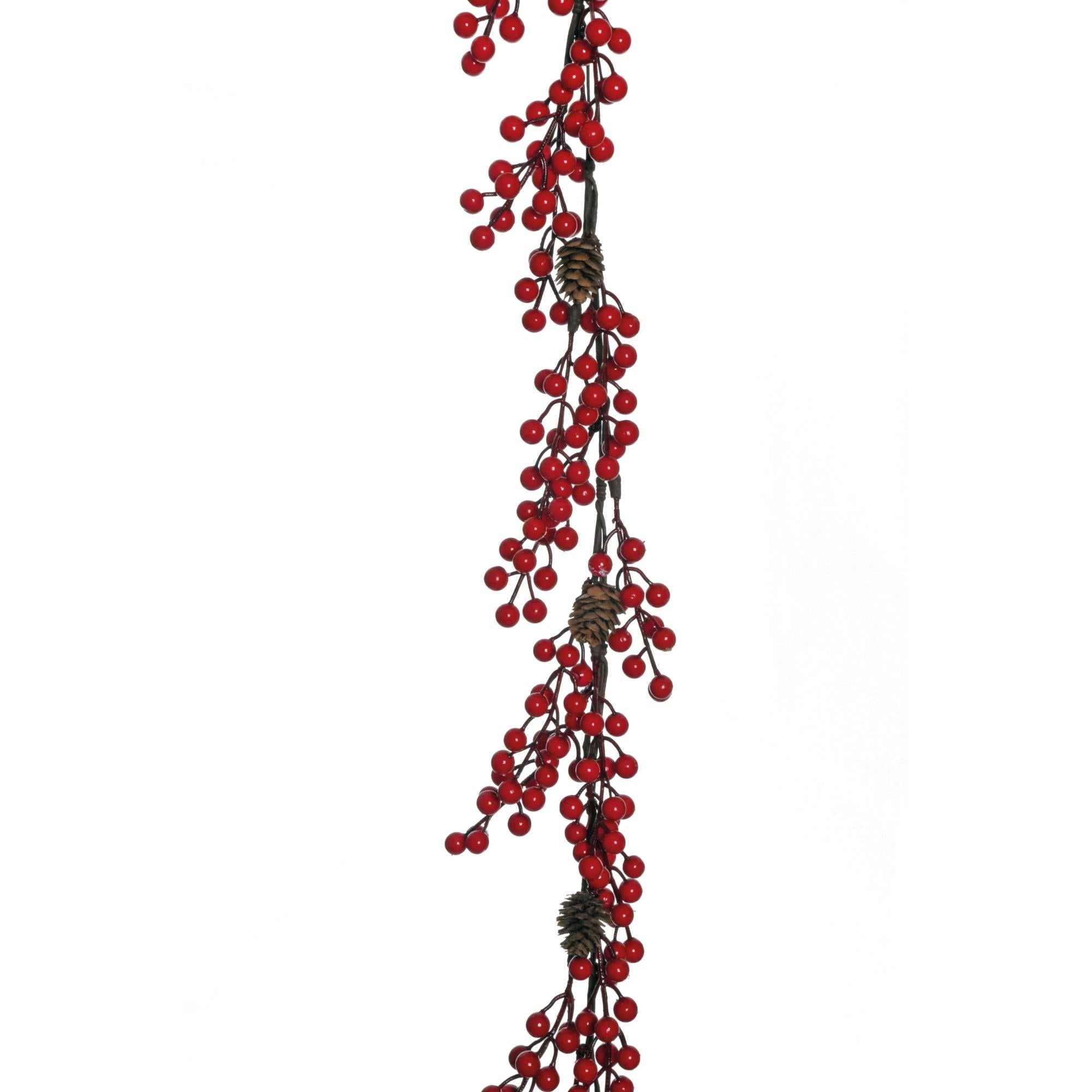 Festone natalizio Corona di natale bacche rosso L 107 cm | Leroy Merlin