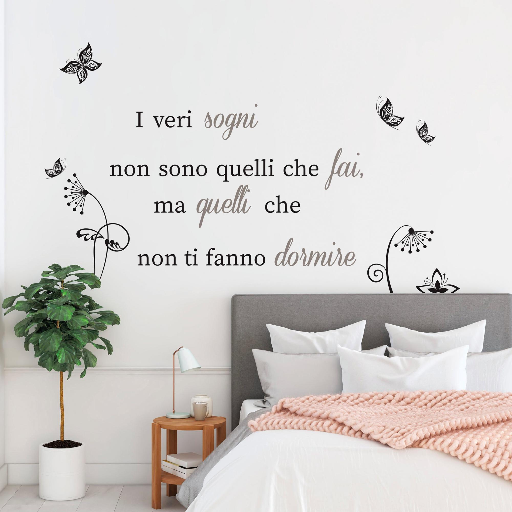 Sticker i veri sogni 47x67 cm nero e giallo, confezione da 2 fogli ...