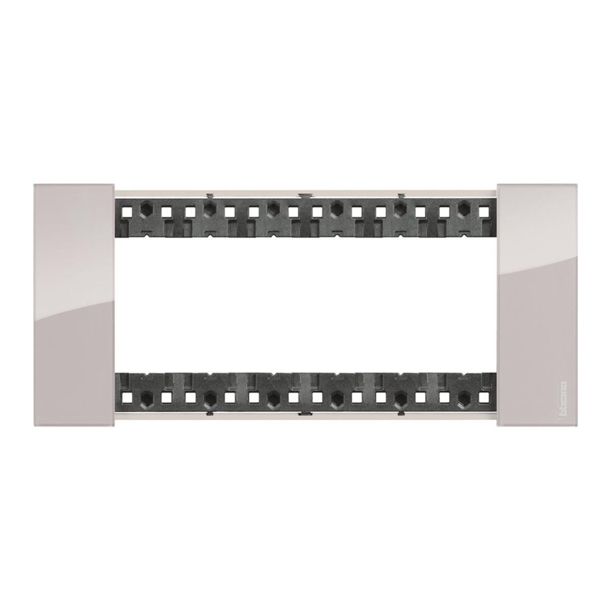 Placca BTICINO Living Now 6 moduli grigio | Leroy Merlin