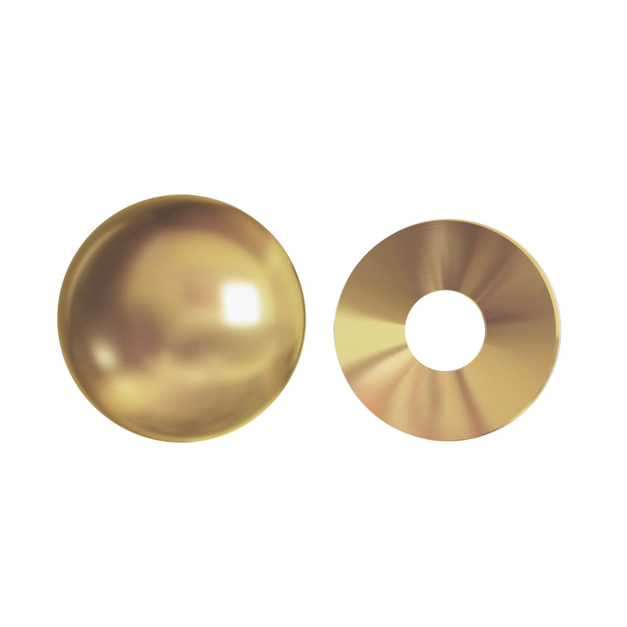 Coprivite STANDERS VD44B Tondo in ottone oro Ø 20 mm, 4 pezzi | Leroy ...