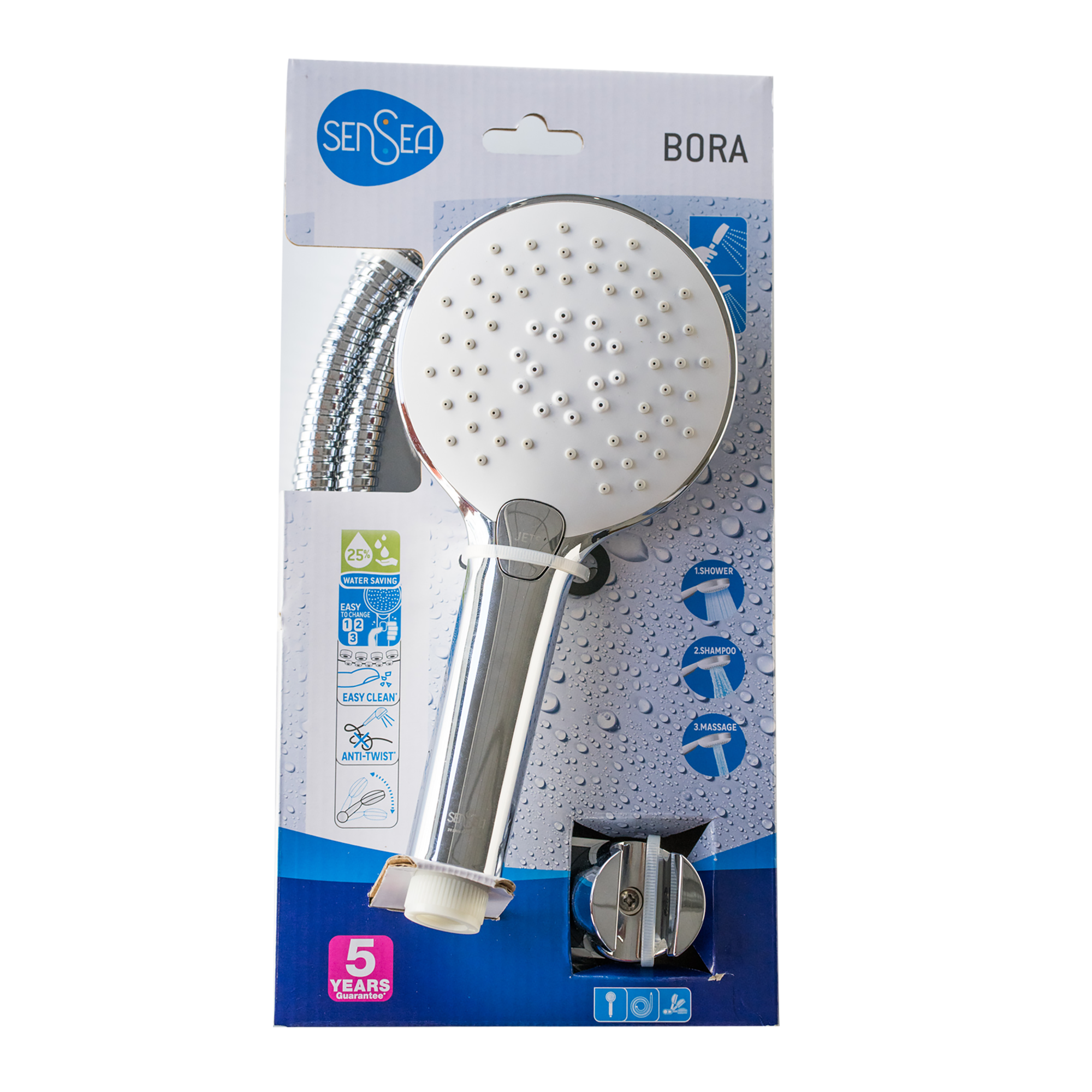 Kit doccetta, flessibile e supporto SENSEA grigio | Leroy Merlin