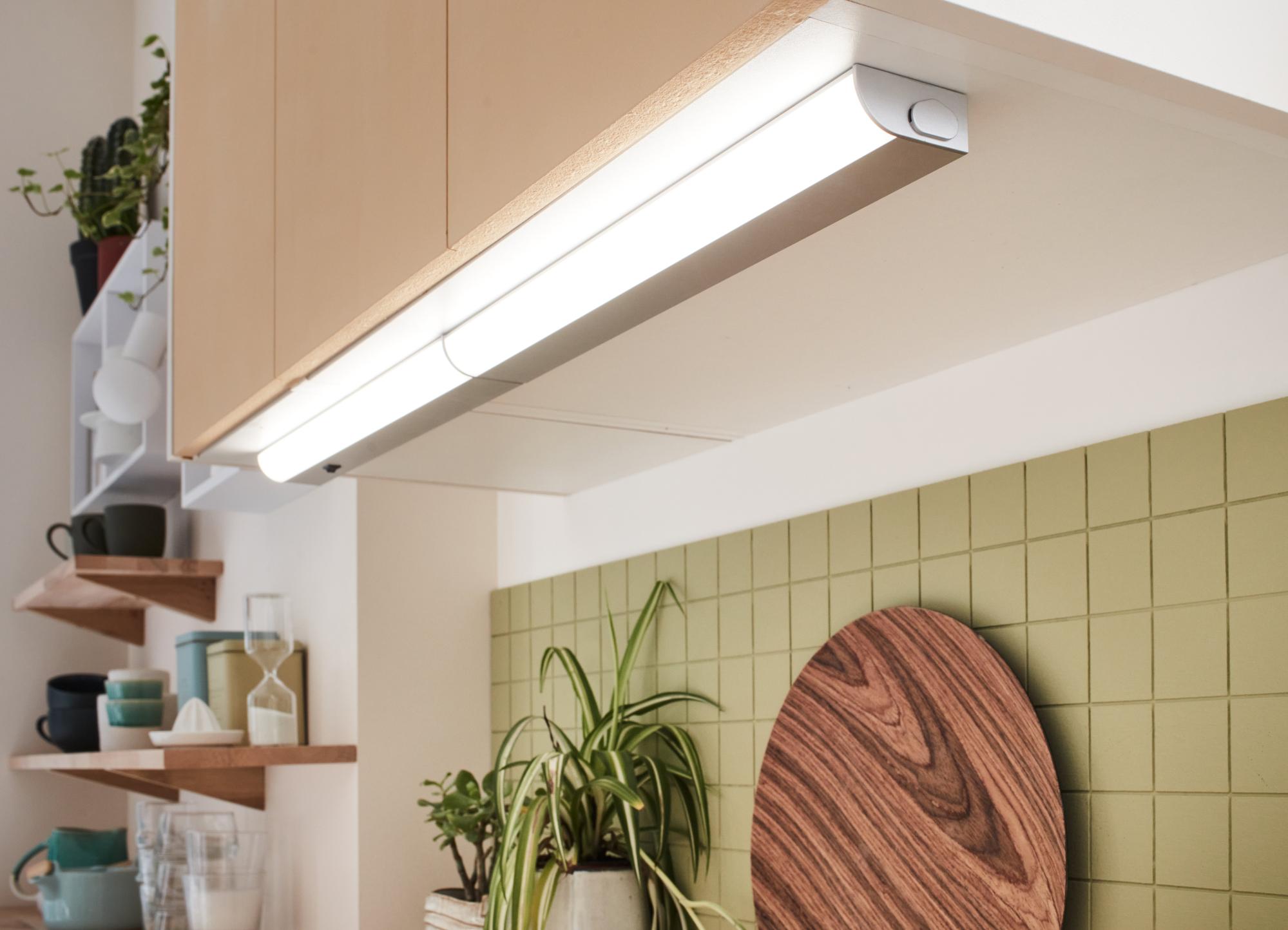 Sottopensile LED per cucina Melfi, luce bianco naturale, dimmerabile ...