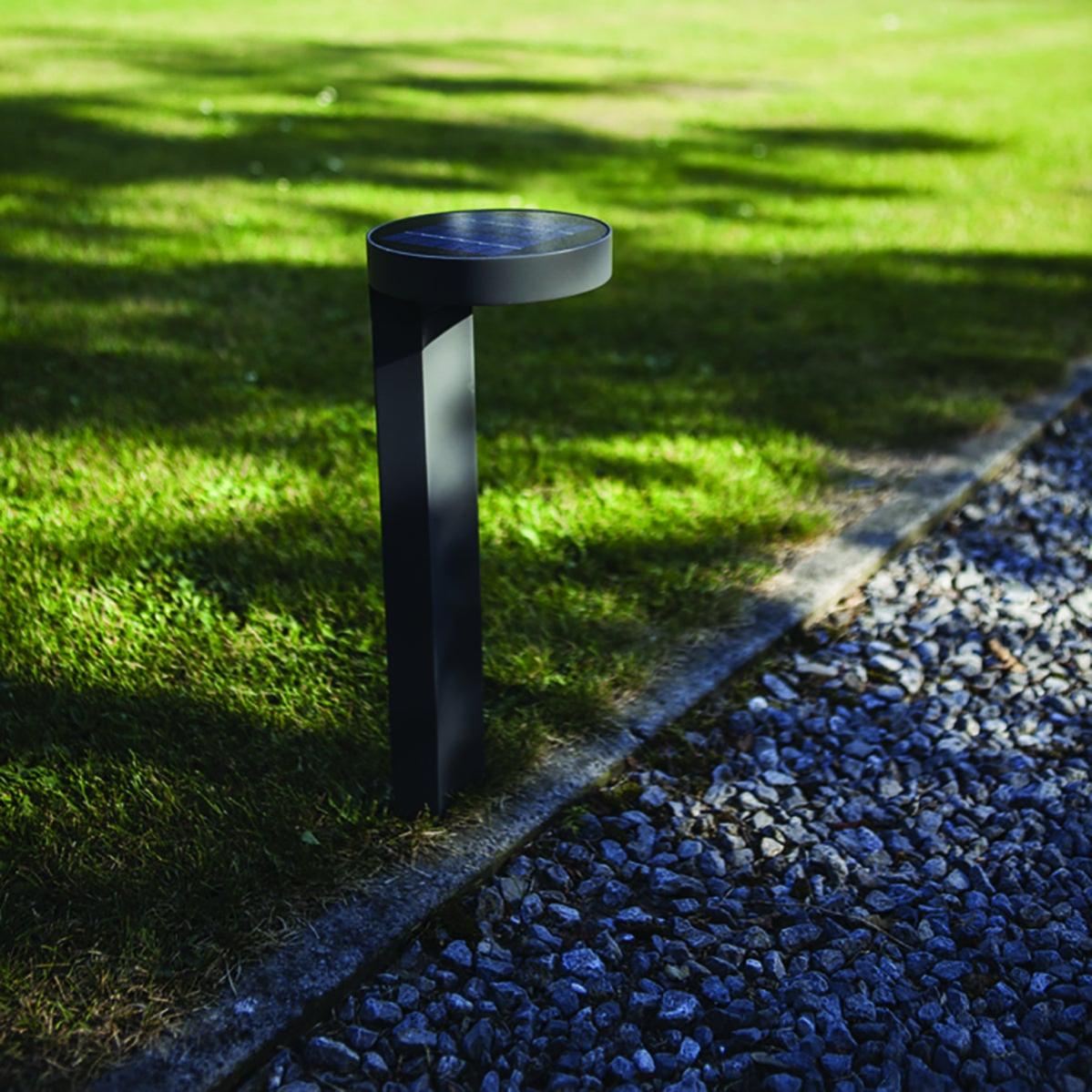 Picchetto solare Diso H45cm grigio 200LM IP44 LUTEC | Leroy Merlin