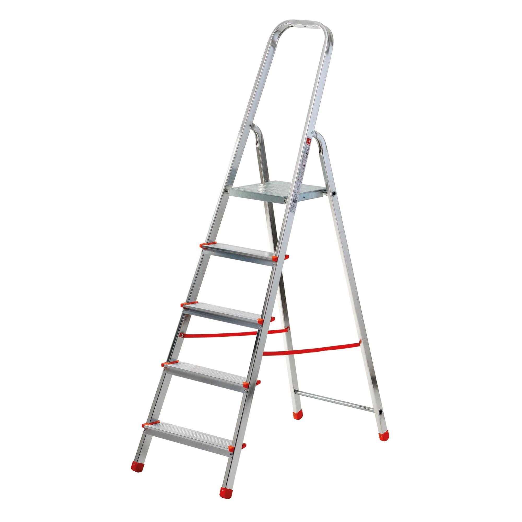 Scala GIERRE Scalamia in alluminio 5 gradini 150 kg | Leroy Merlin