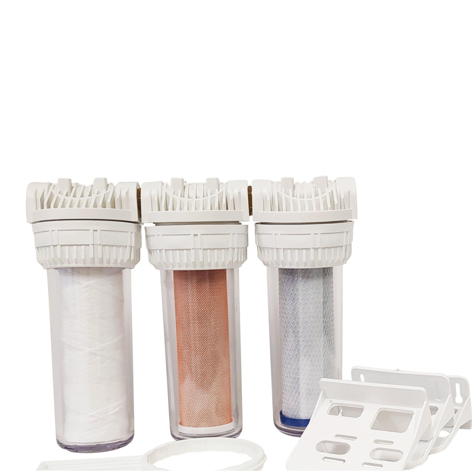 Cartuccia per filtro AQUAWATER Kit Triplex Bio 8 pezzi | Leroy Merlin