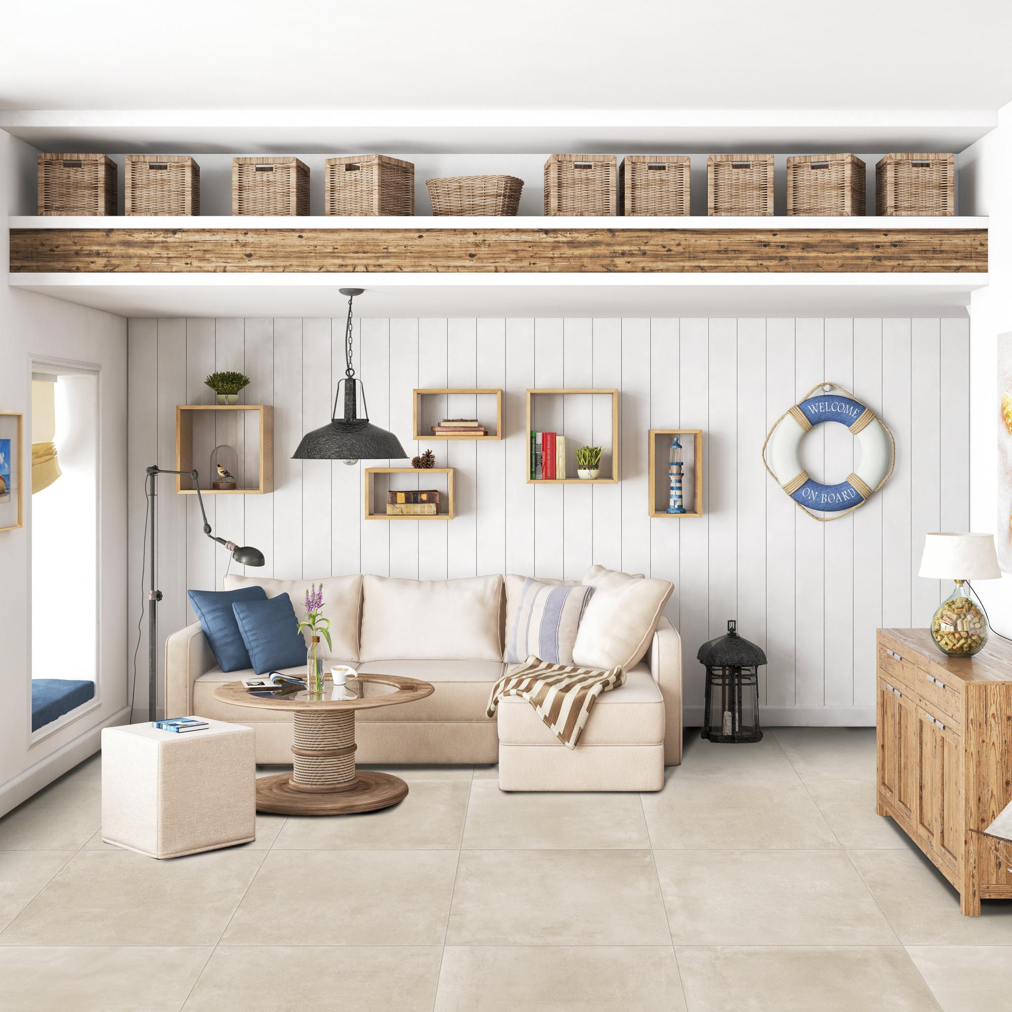 Gres porcellanato smaltato per interno 60x60 effetto cemento sp. 9 mm ...