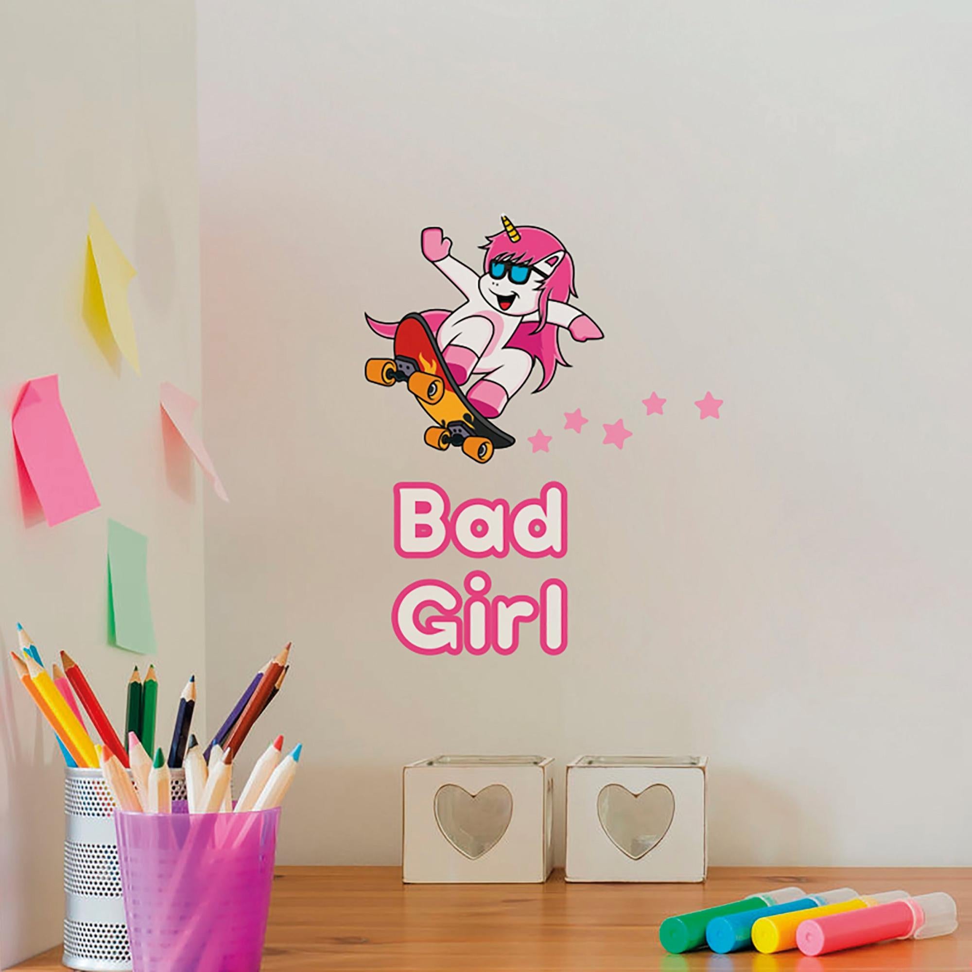 Sticker Bad girl 15x31 cm multicolore | Leroy Merlin