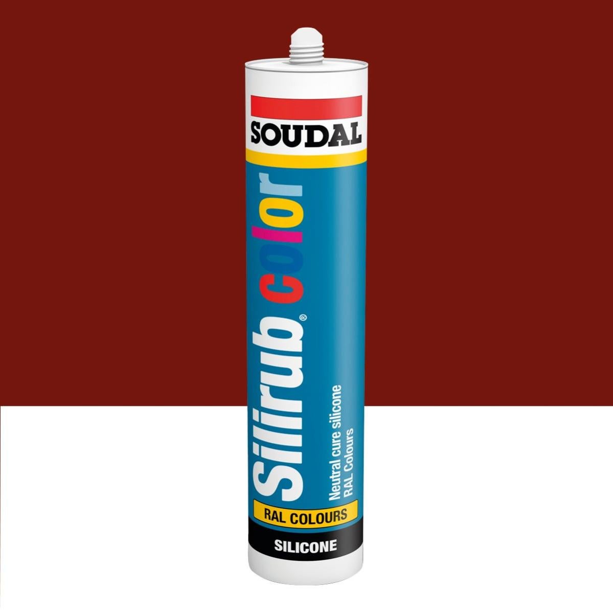 Silicone SOUDAL Multiuso Colorato RAL 3004 rosso porpora 300 ml | Leroy ...