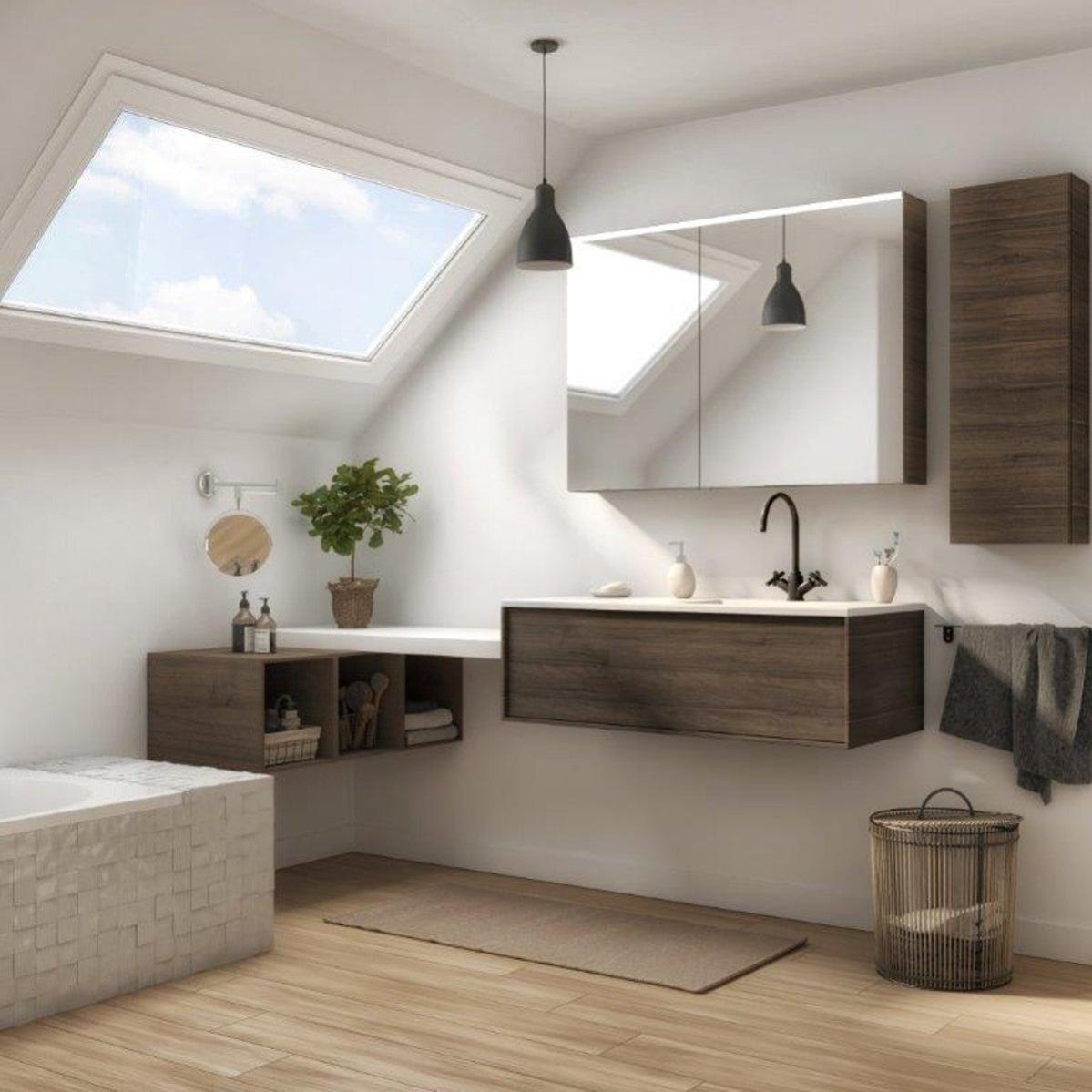 Mobile bagno Neo rovere miele L 90 cm | Leroy Merlin