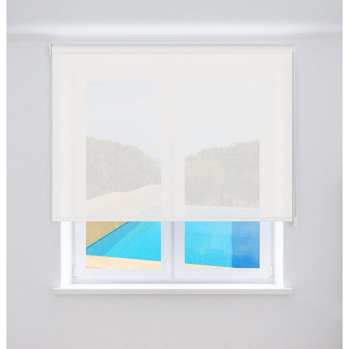 Tenda a rullo motorizzabile per proteggere Screen VTX 3% bianco 105x250 ...