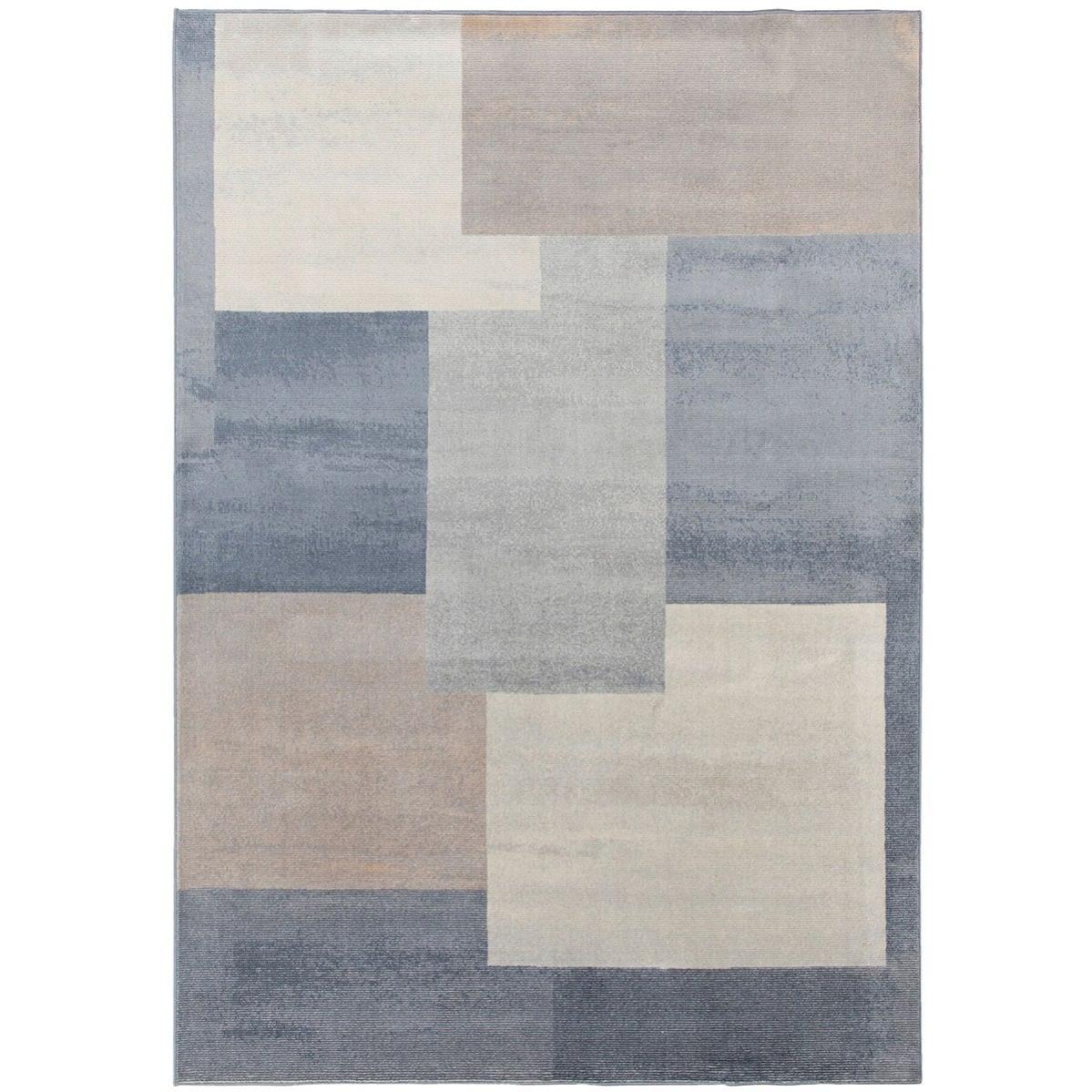 Tappeto Alan 1 in viscosa blu e grigio, 160x230 cm | Leroy Merlin