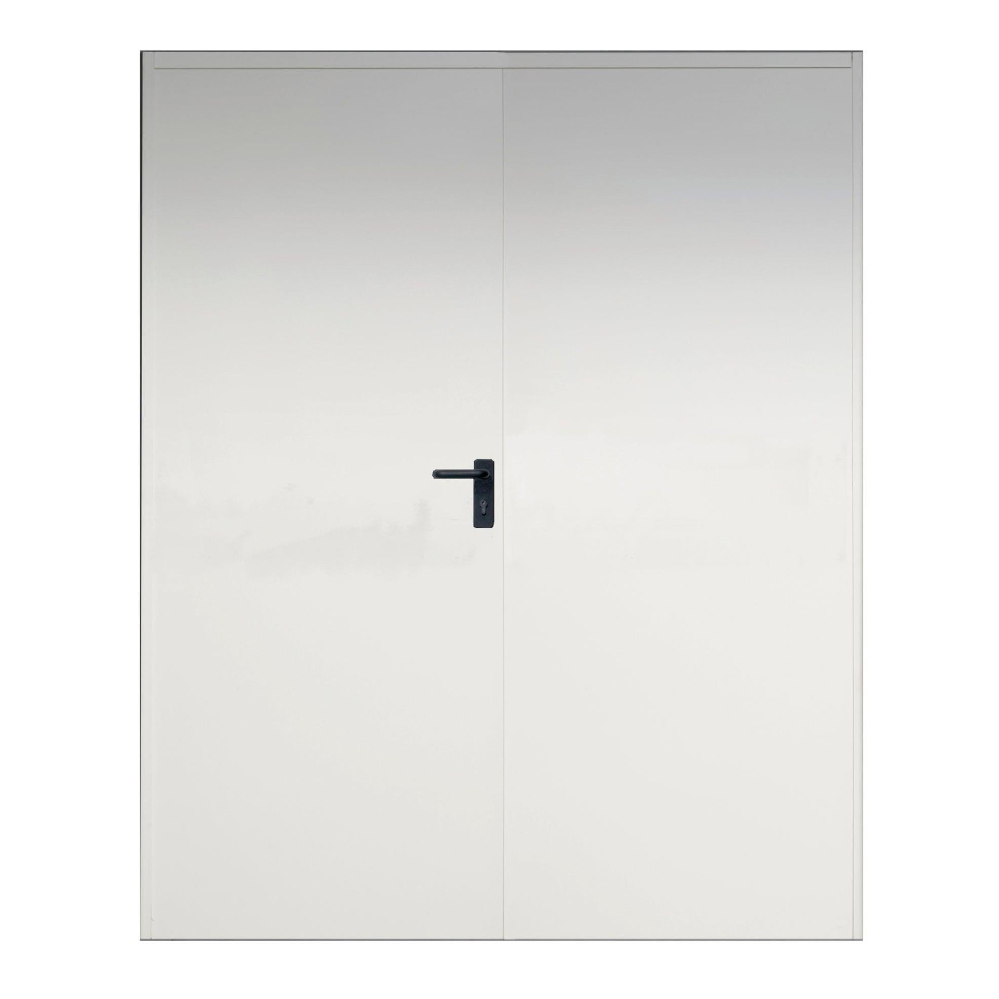 Porta doppia anta tagliafuoco battente EI2CE 60 grigio L 160 x H 215 cm ...