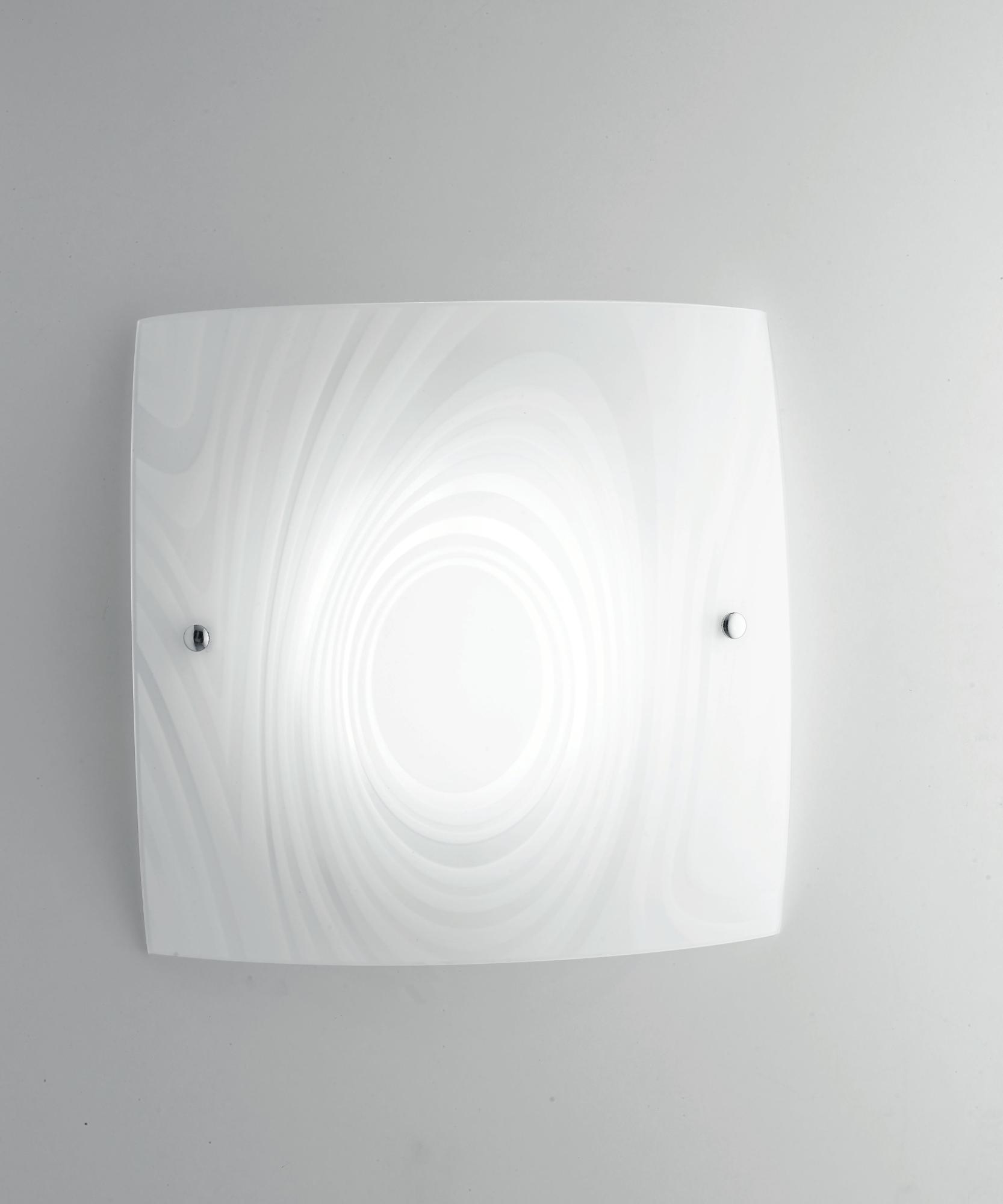 Applique classico Universe LED bianco, in vetro, 40x40 cm, LUCE ...
