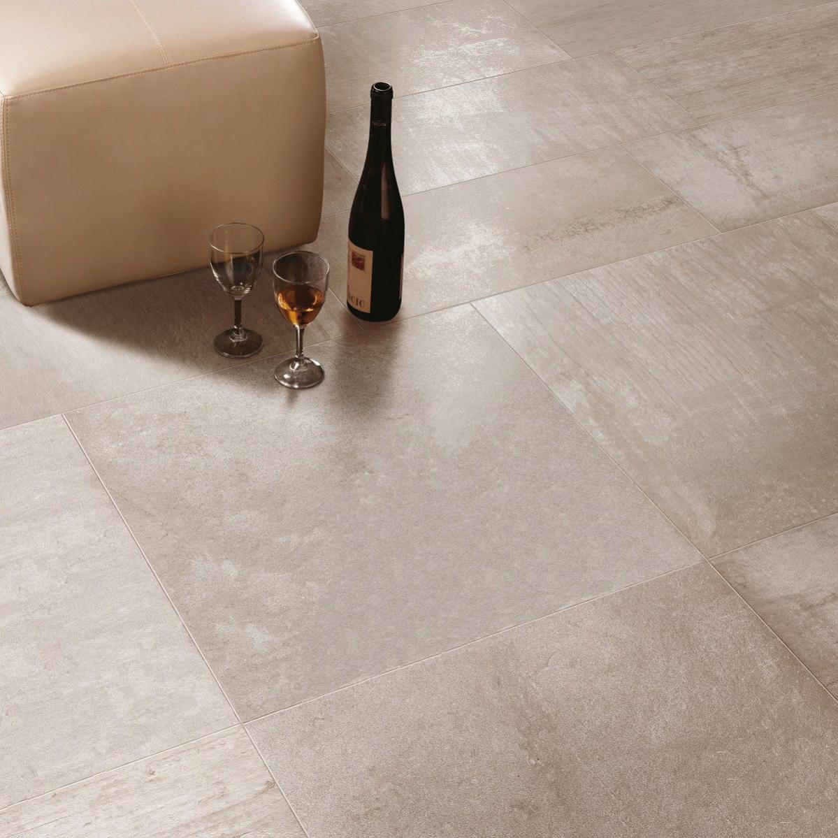 Gres porcellanato smaltato per interno 60x60 effetto cemento sp. 9.5 mm ...