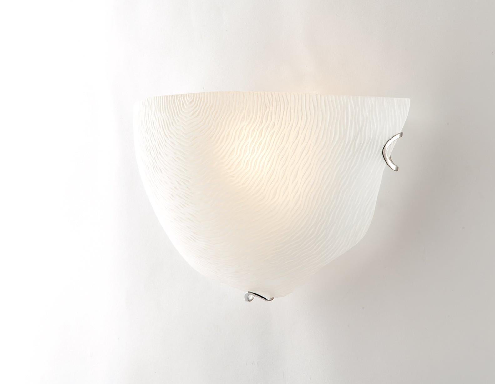 Applique classico Fligrana bianco, in vetro, FAN EUROPE | Leroy Merlin