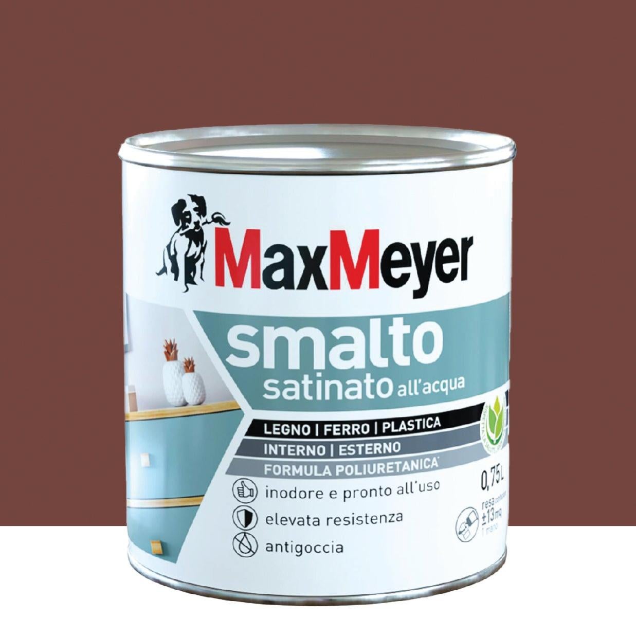 Vernice da esterno per legno e ferro e plastica MAX MEYER poliuretanico ...