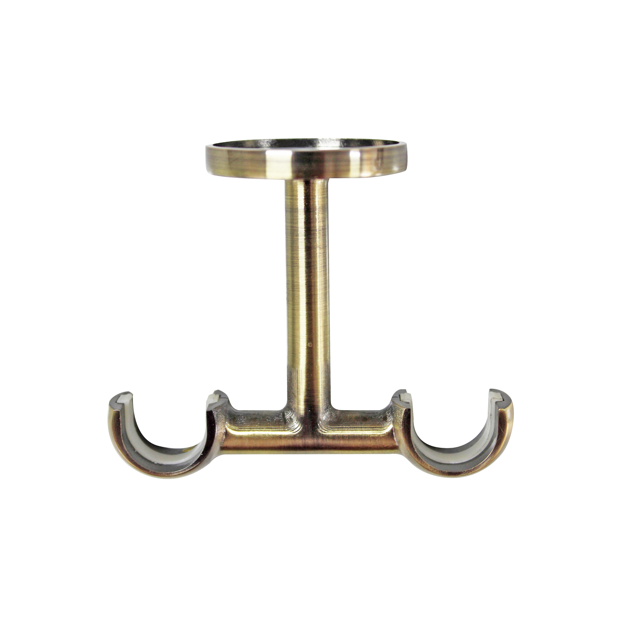 Supporto doppio aperto Ø20mm Neo EASY FIX in alluminio oro opaco 9cm ...