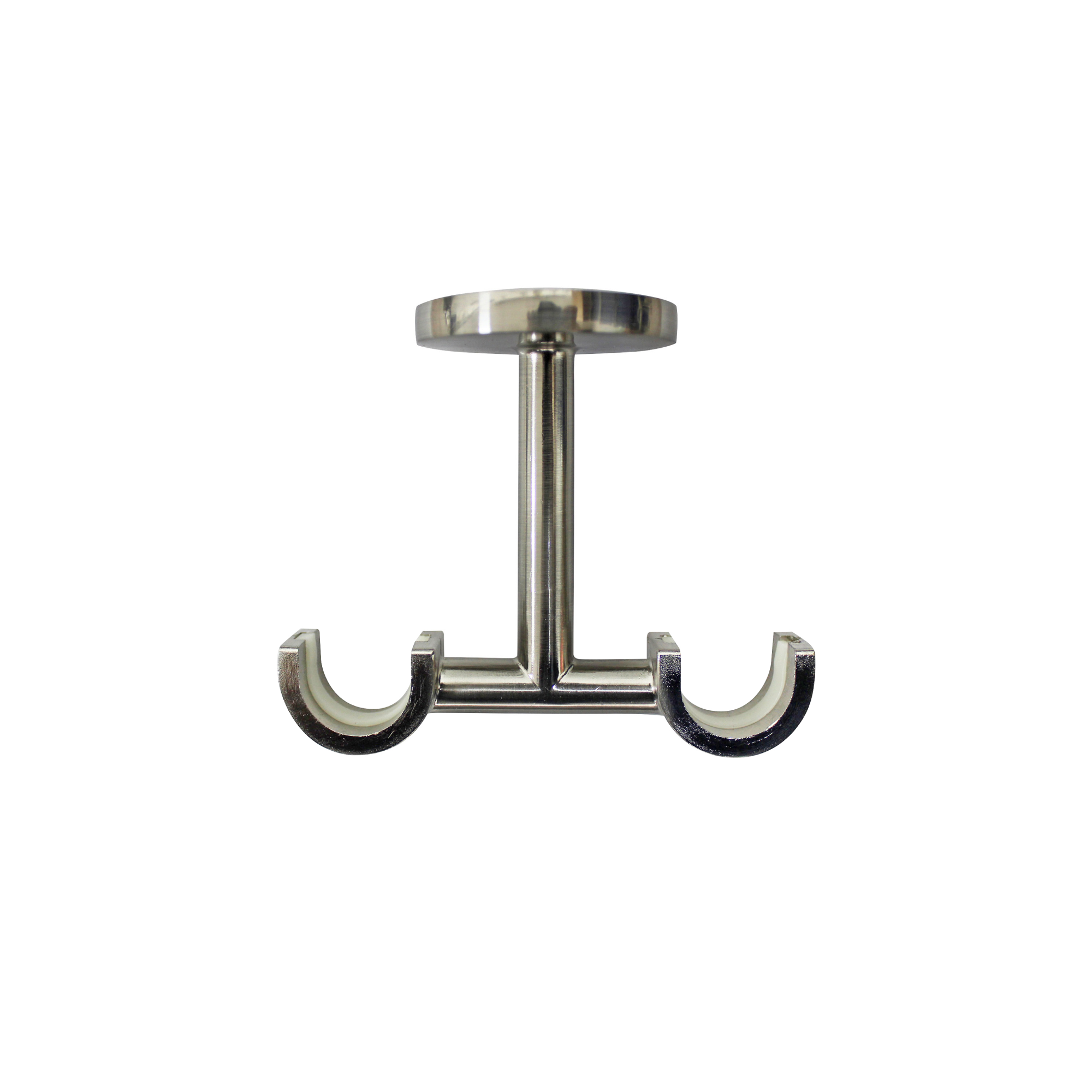 Supporto doppio aperto Ø20mm Glam EASY FIX in alluminio cromo opaco 9cm ...