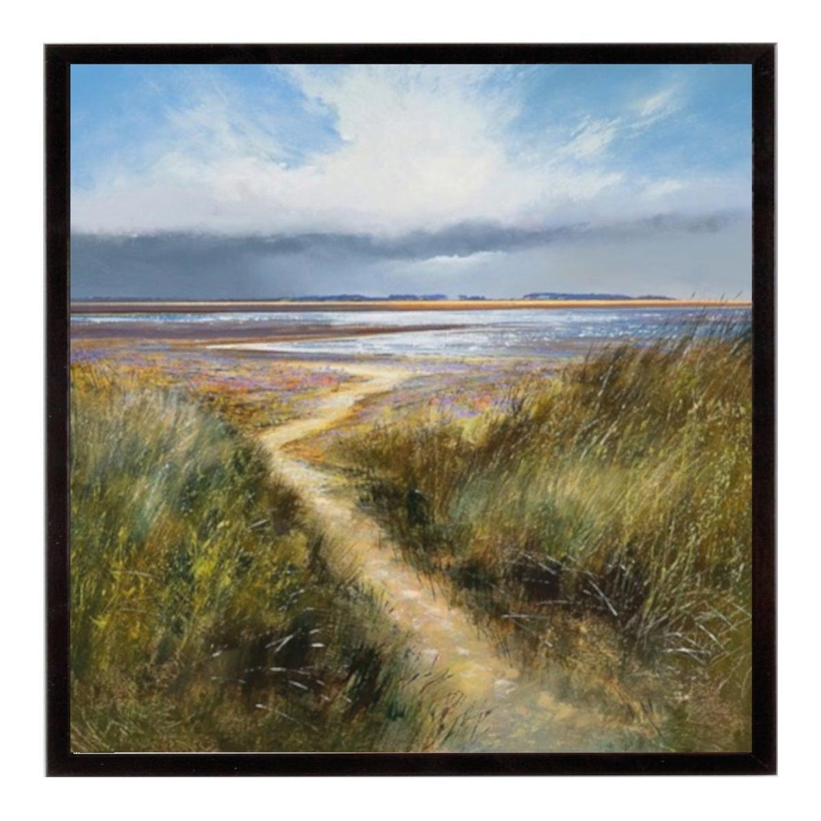 Quadro stampa incorniciato Seaside Path 30.7x30.7 cm | Leroy Merlin
