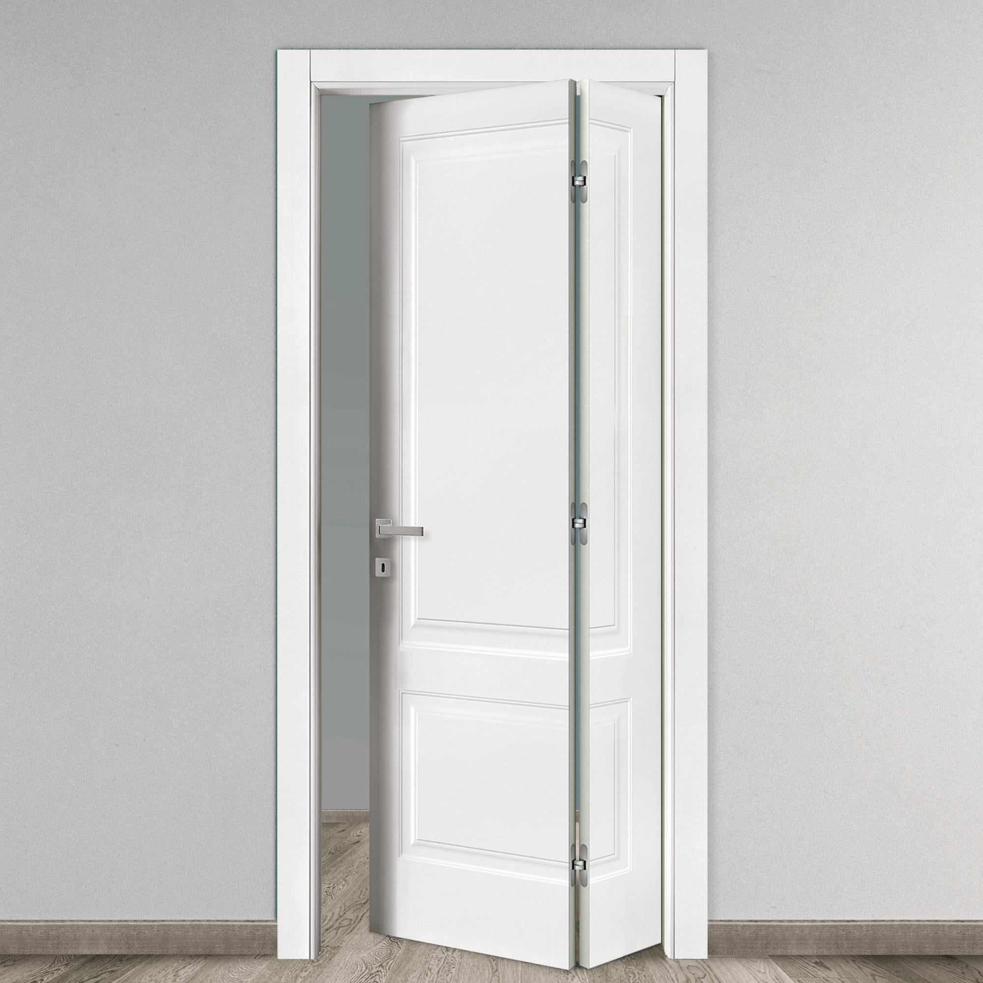 Porta pieghevole a libro asimmetrica Deneb bianco L 80 x H 210 cm ...