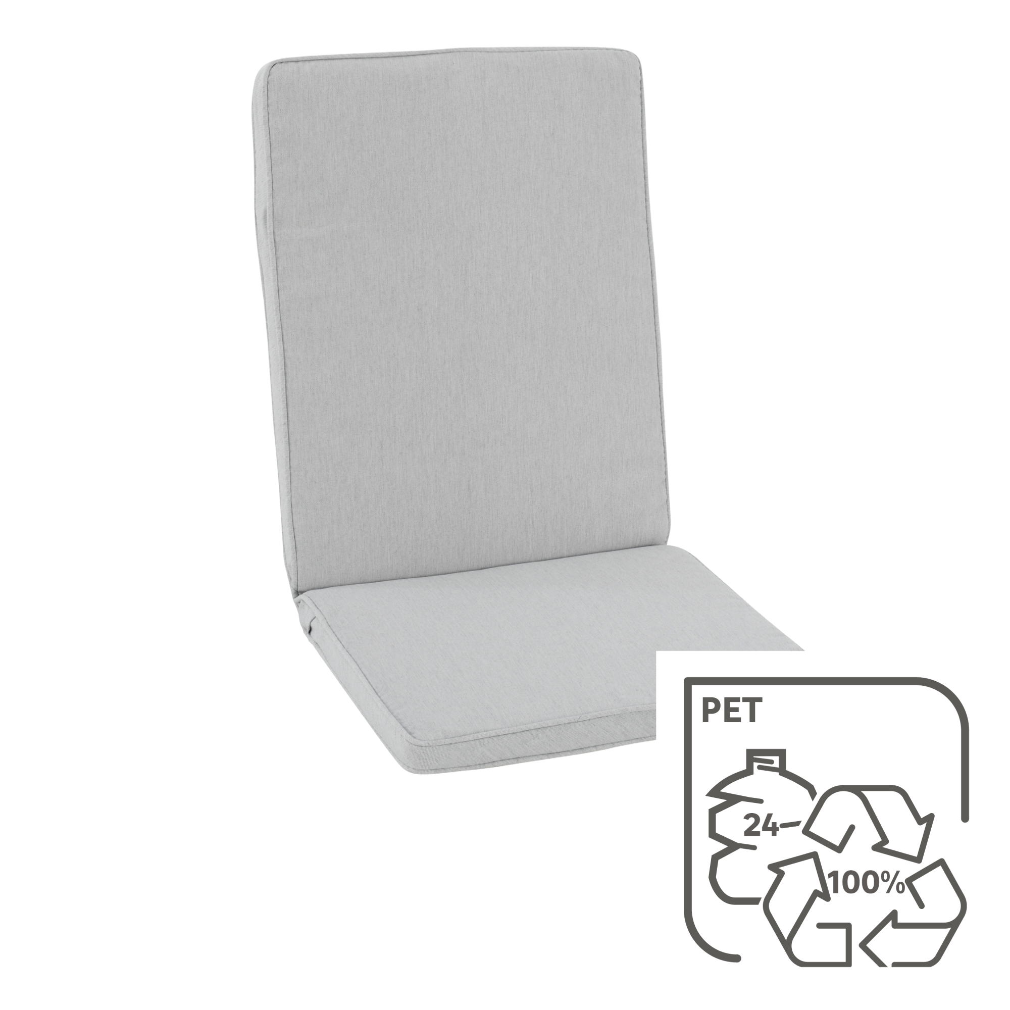 Cuscino per sedia RESEAT grigio antracite 95 x 44 x Sp 4 cm | Leroy Merlin