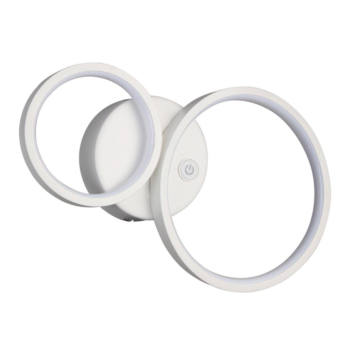 Applique moderno Vika LED bianco, in metallo, D. 32.5 cm 2 luci WOFI ...