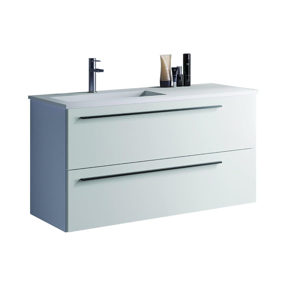 Mobile da bagno sotto lavabo L 100 x bianco, lavabo non incluso | Leroy ...
