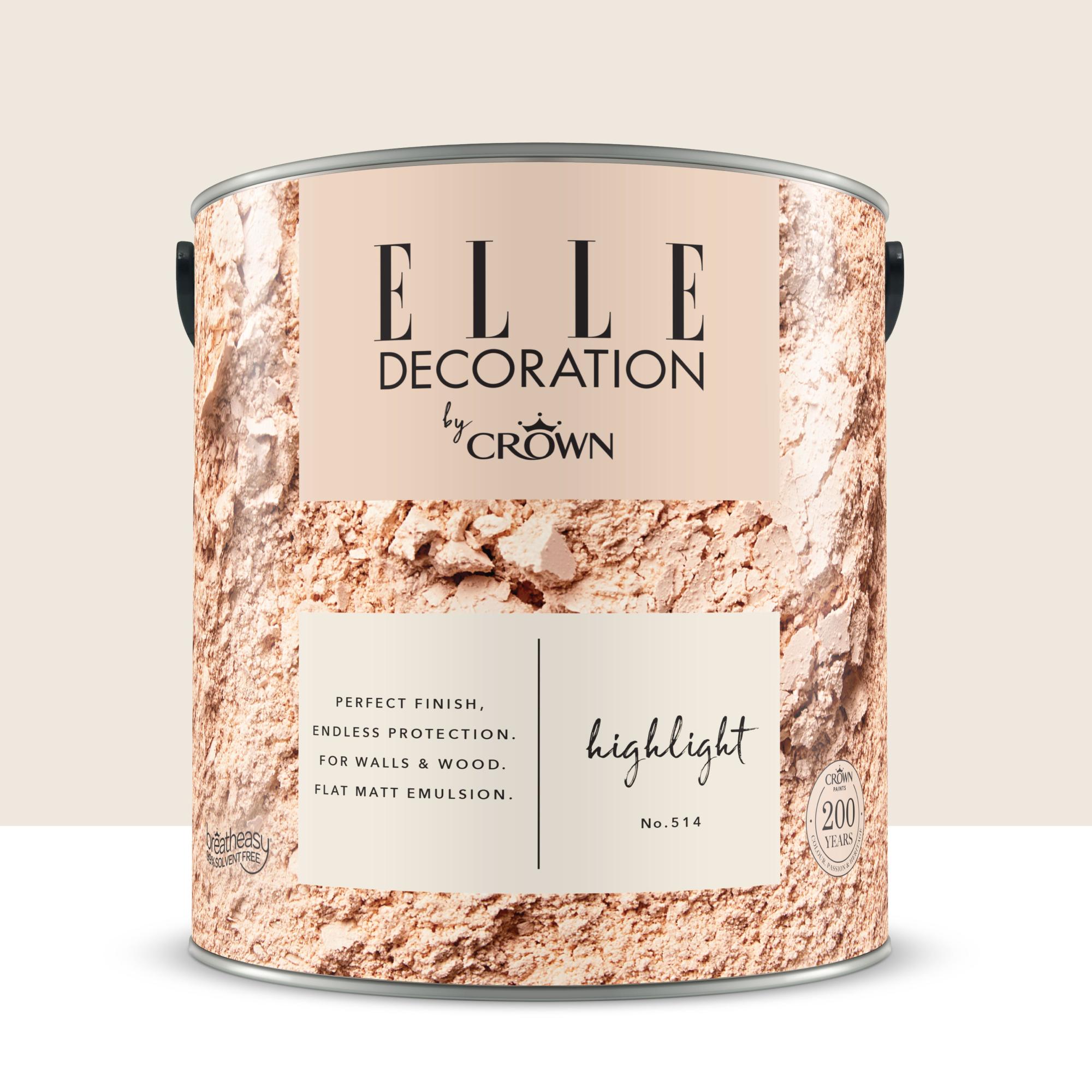 Pittura per interni, super lavabile ELLE DECORATION by Crown beige ...