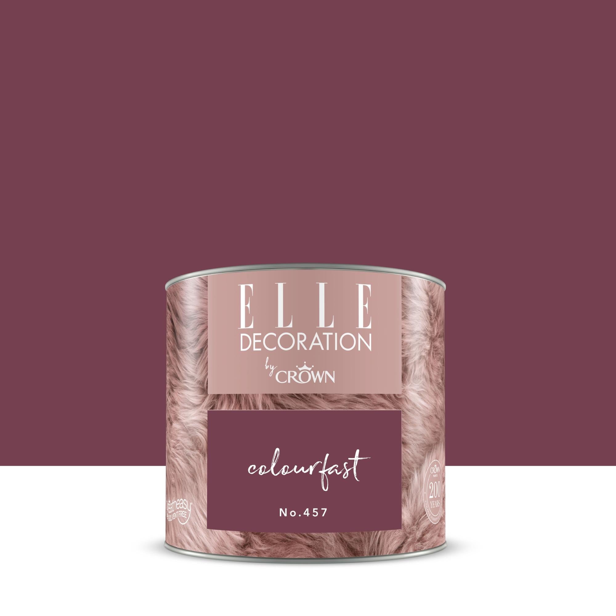 Pittura murale Super lavabile ELLE DECORATION by Crown bordeaux ...