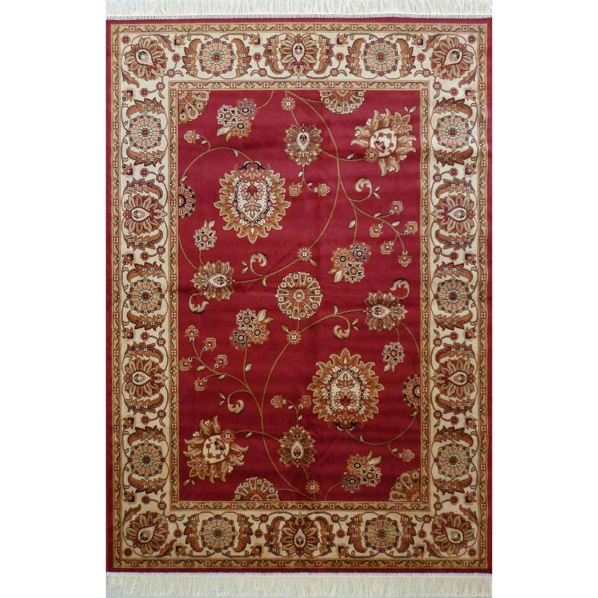 Tappeto Tabriz flower polipropilene, rosso, 133x190 | Leroy Merlin