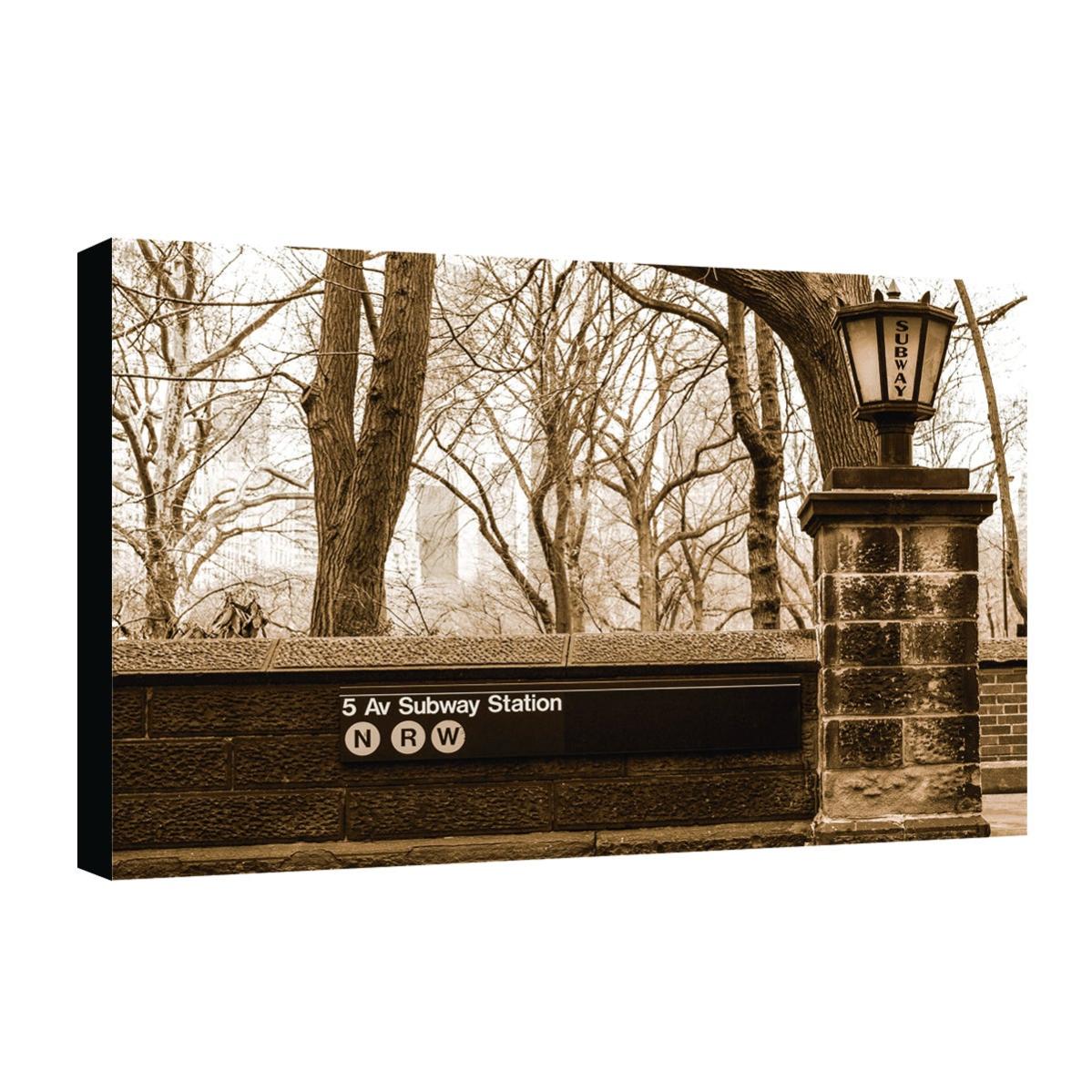 Stampa su tela 5av subway station 35x24 cm | Leroy Merlin