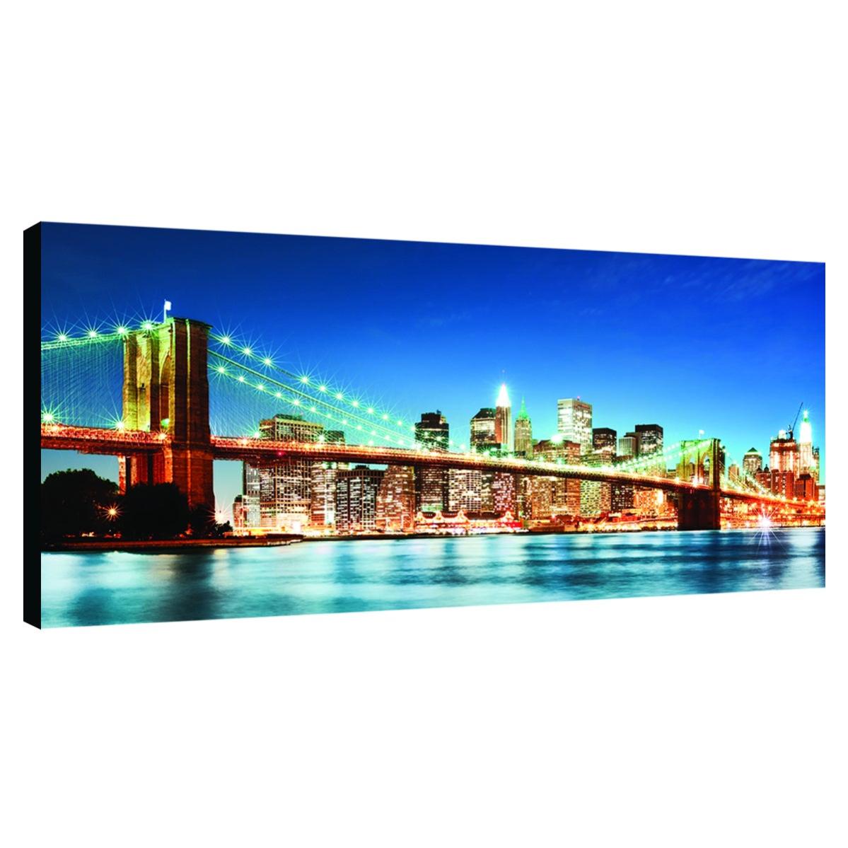 Stampa su tela Brooklyn illuminato 140x70 cm | Leroy Merlin