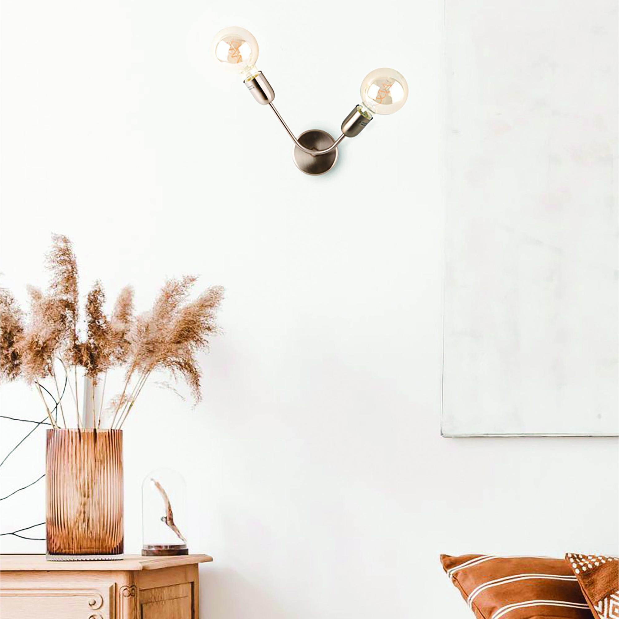 Applique glamour SANDRA oro, in ferro, 2 luci | Leroy Merlin