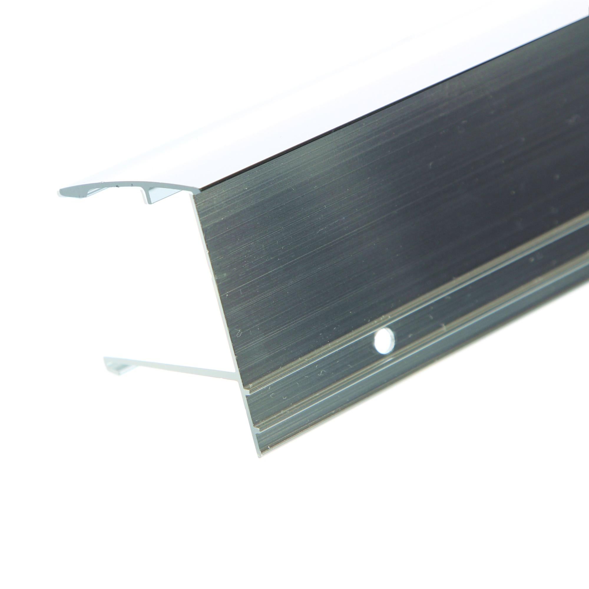 Profilo a u in alluminio argento lucido L 1.95 m 3x3 mm | Leroy Merlin