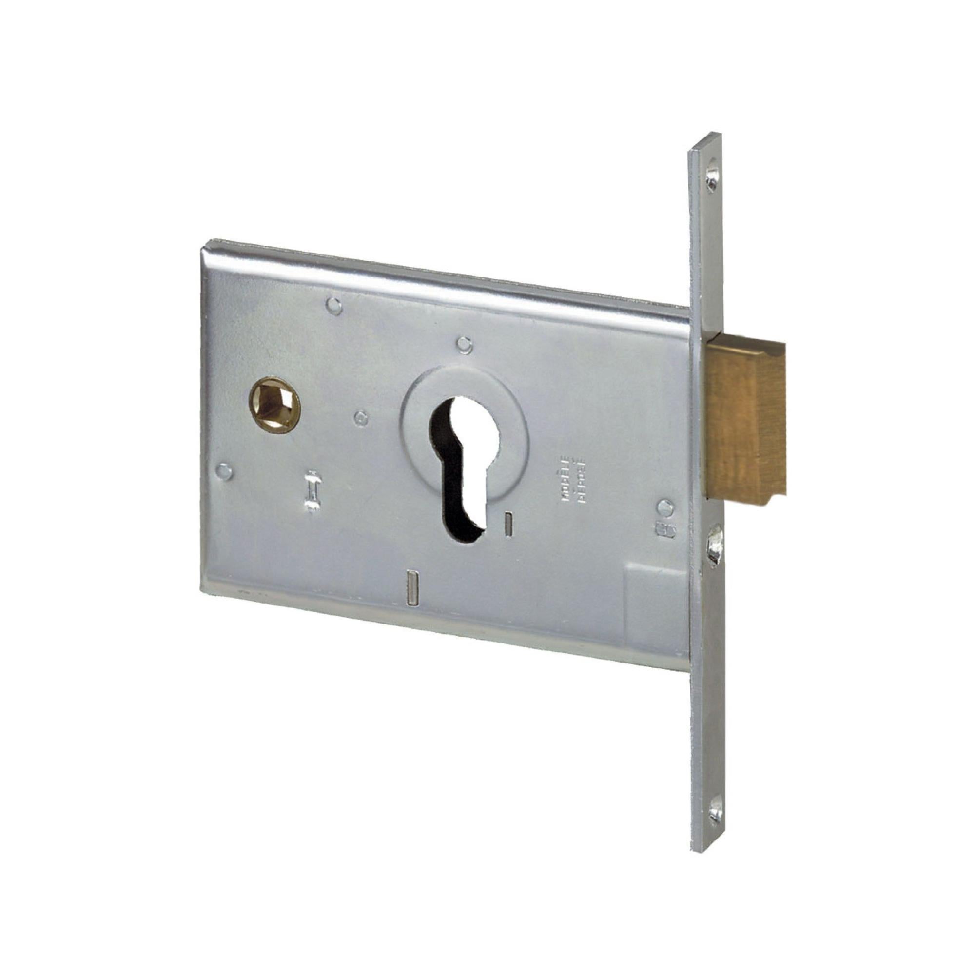 Serratura a incasso cilindro per cancello o rete, entrata 6 cm ...