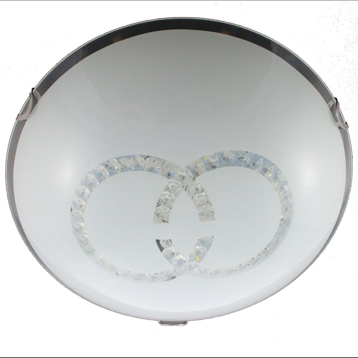 Plafoniera neoclassico LED Claudia, bianco Ø 50 cm, luce naturale, 3350 ...
