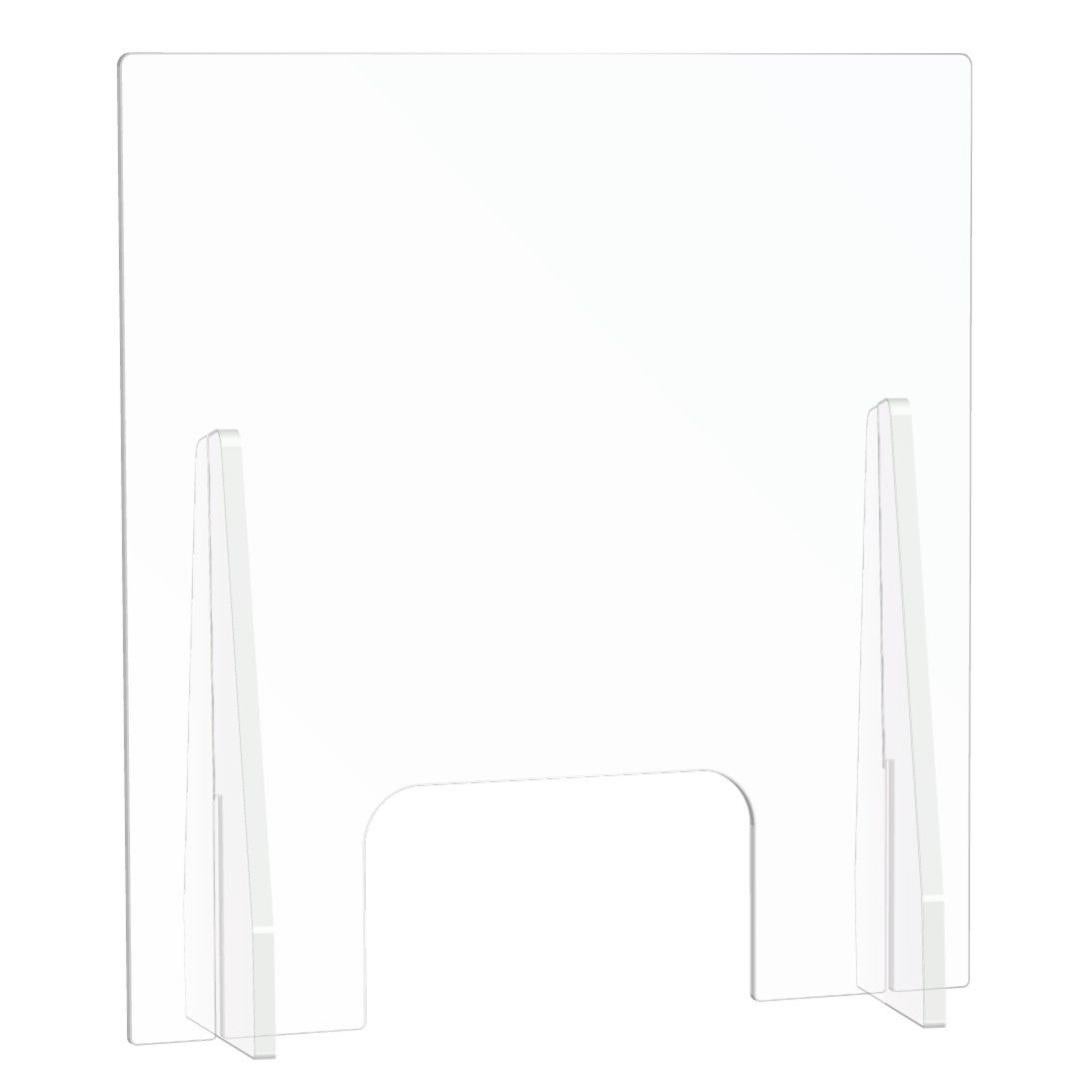 Schermo di protezione con passacarte polietilene trasparente 54 cm x 80 ...